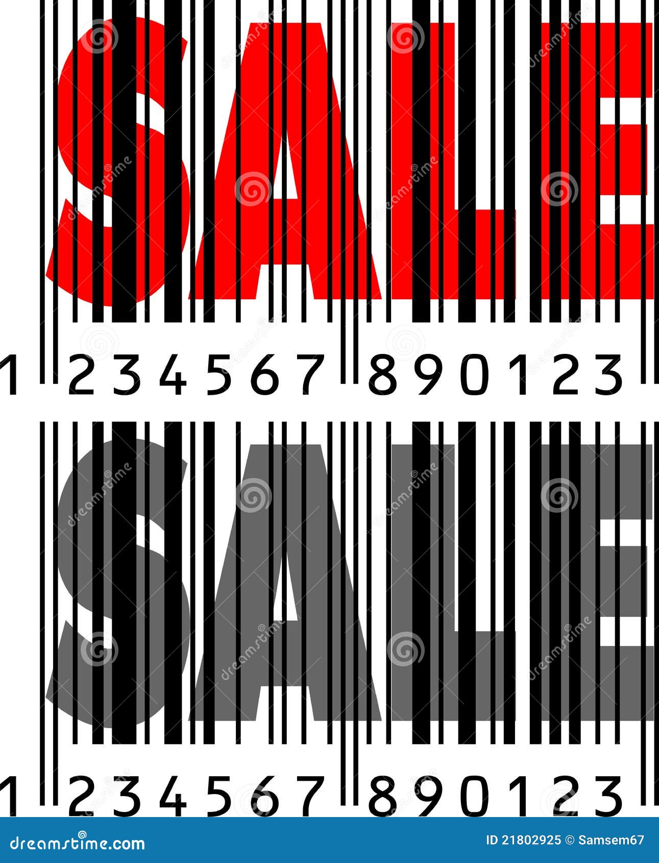 SALE with Barcode stock illustration. Illustration of business - 21802925