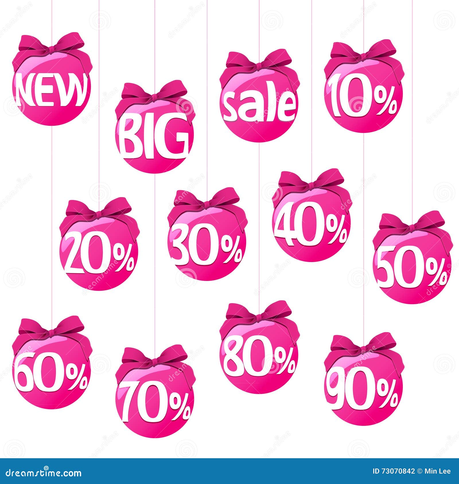 Sale bell stock vector. Illustration of round, shopping - 73070842