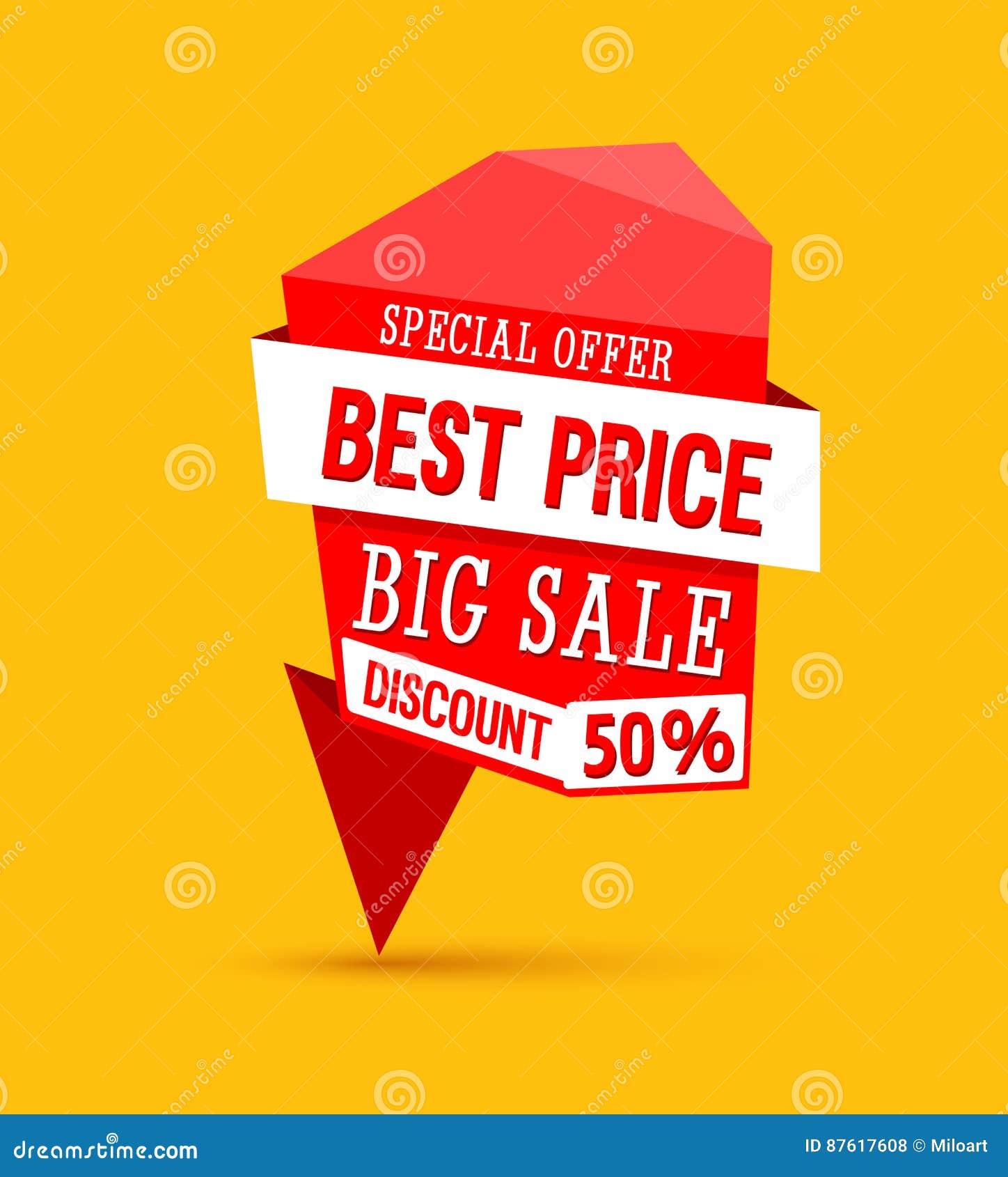 Sale Best Price Banner. stock vector. Illustration of creative - 87617608