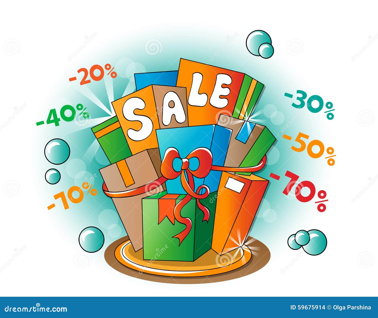 Sale: better offer stock vector. Illustration of personage - 59675914