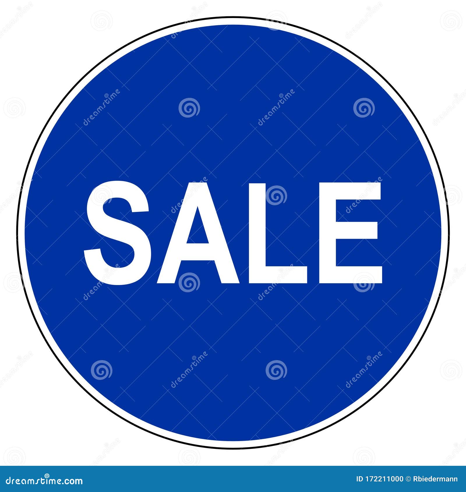 Sale and blue sign stock vector. Illustration of sign - 172211000