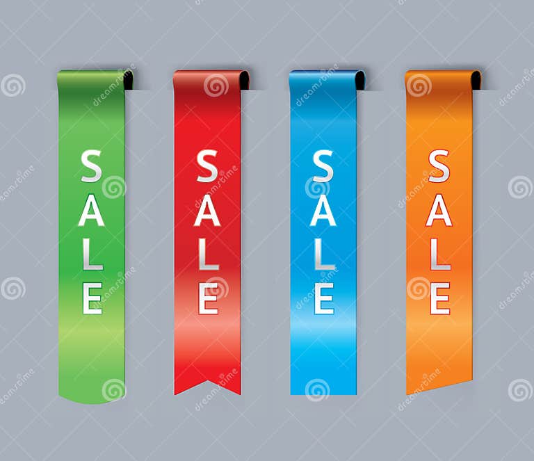 Sale bookmarks stock vector. Illustration of award, curl - 29005004