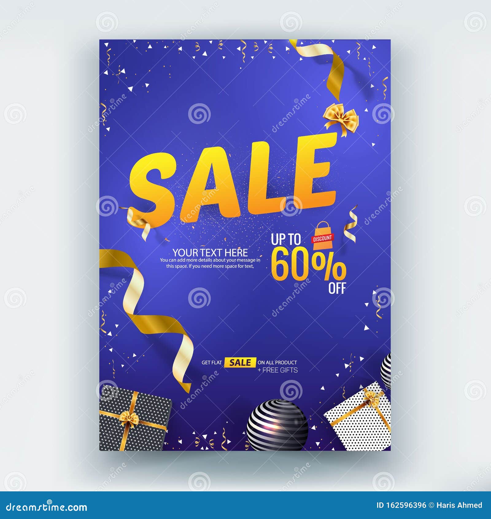 Sale Brochure/Flyer/Poster Vector Template Design Stock Vector ...