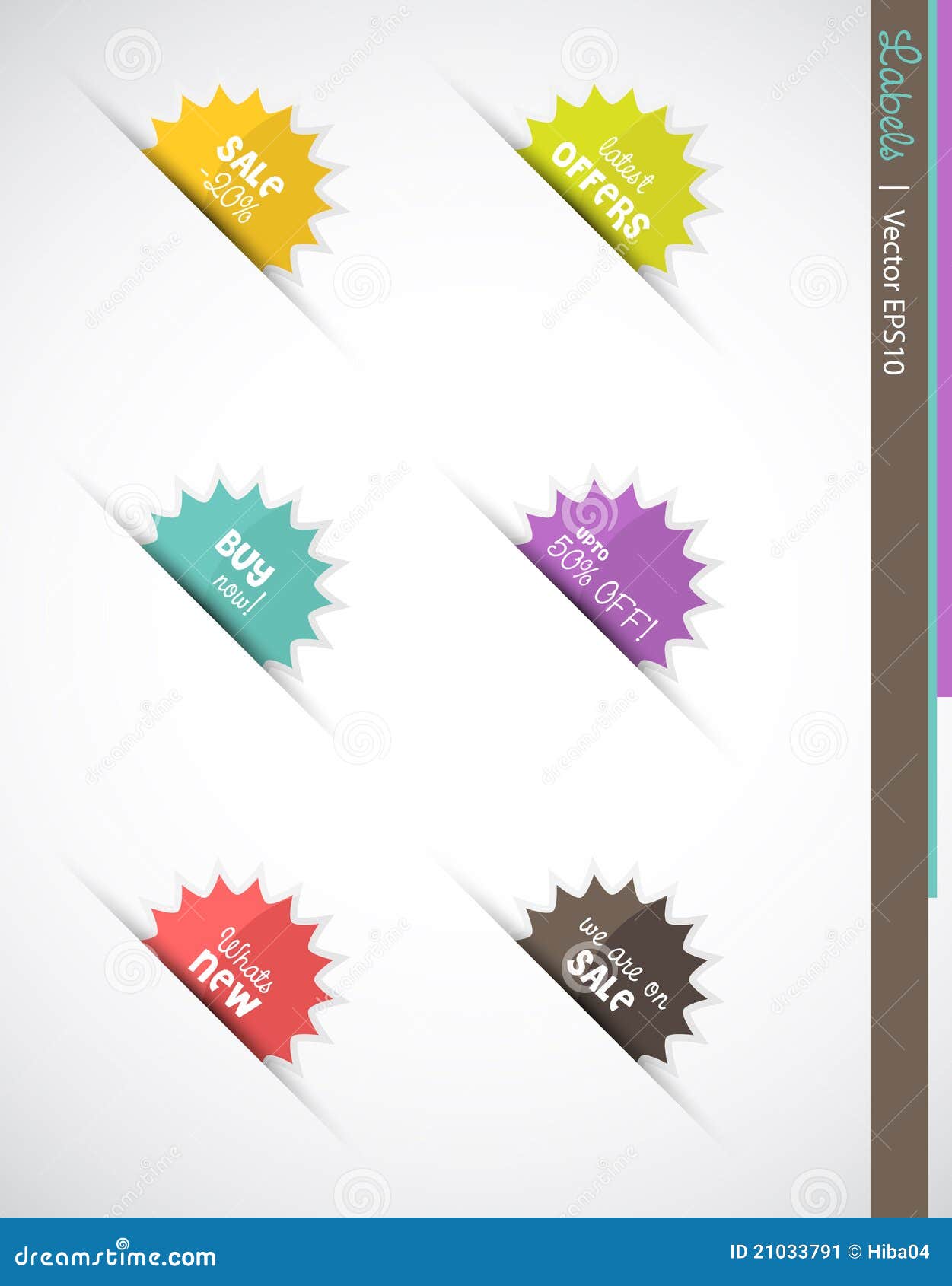 Sale Burst Labels or Icons stock vector. Illustration of offers - 21033791