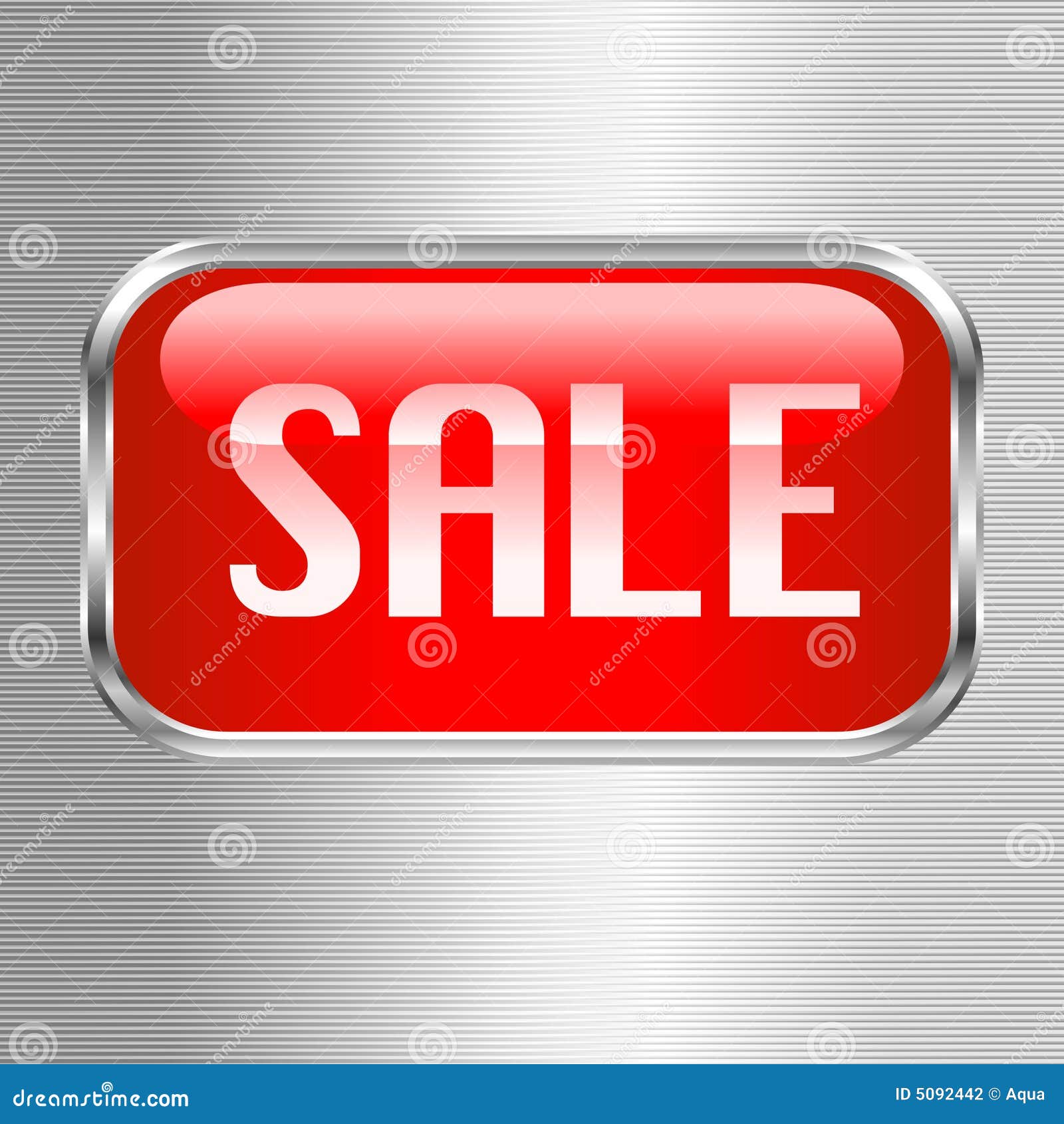 Sale button stock vector. Illustration of button, bright - 5092442
