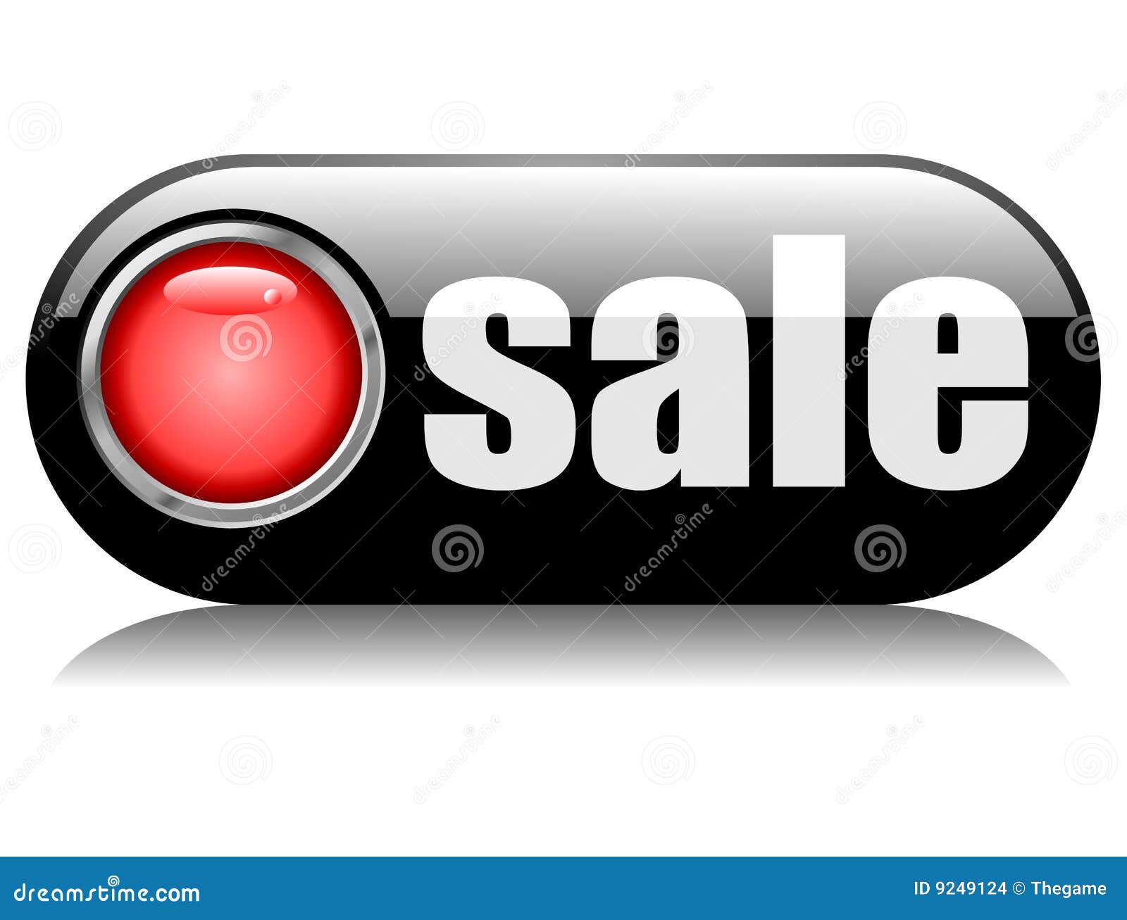 Sale button stock vector. Illustration of decoration, black - 9249124