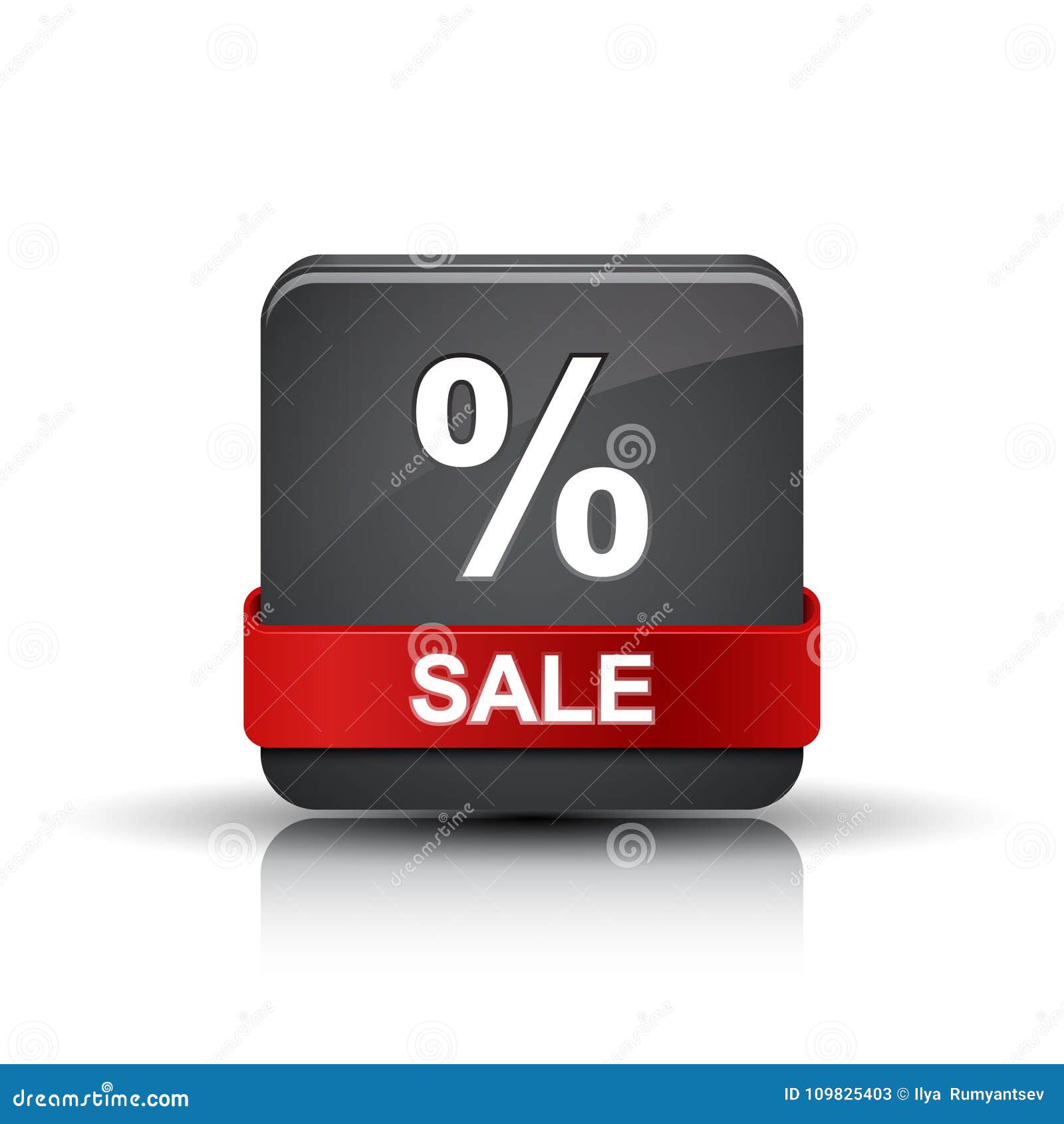Sale button illustration stock vector. Illustration of sign - 109825403