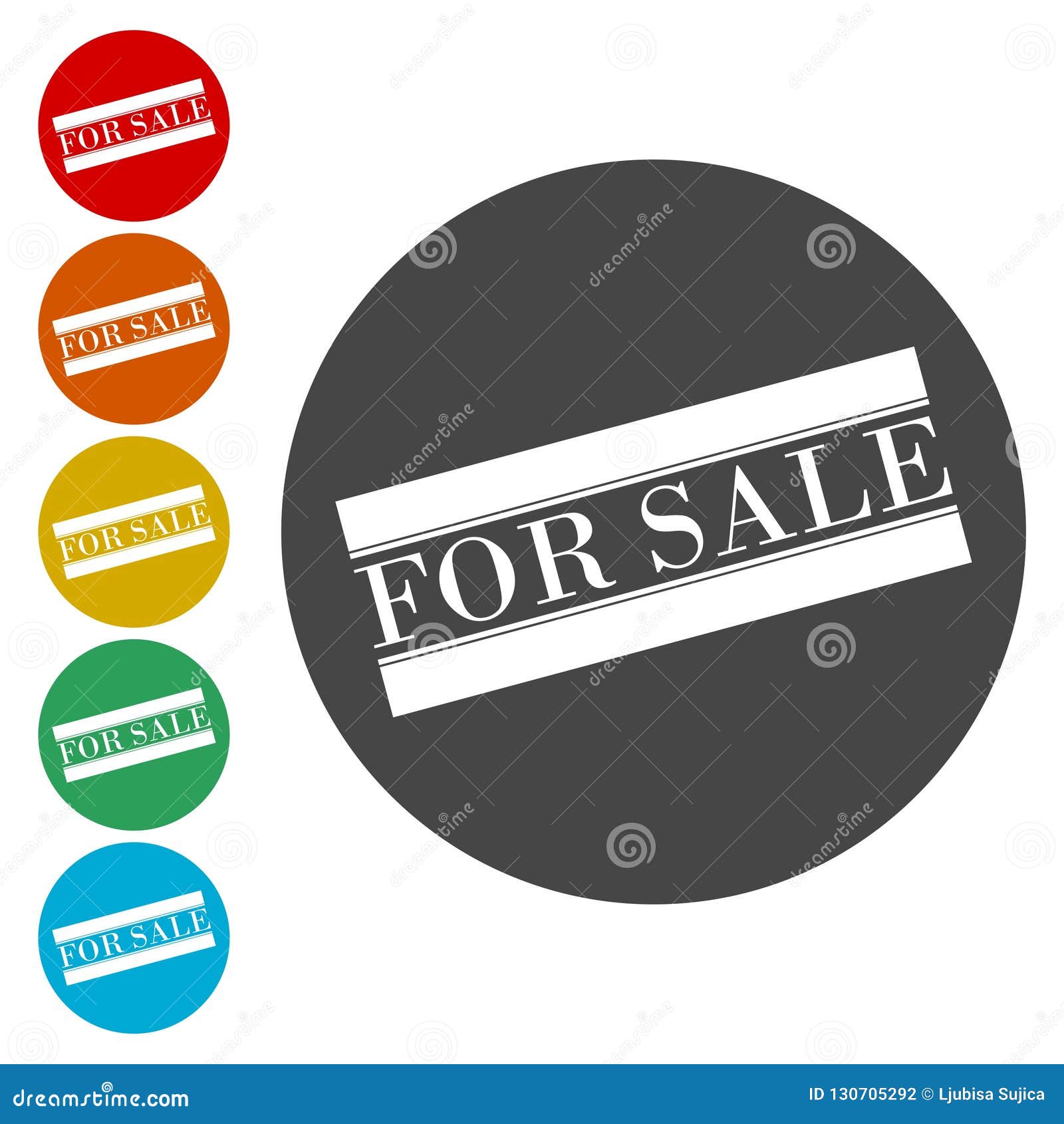 For sale button set stock vector. Illustration of customer - 130705292