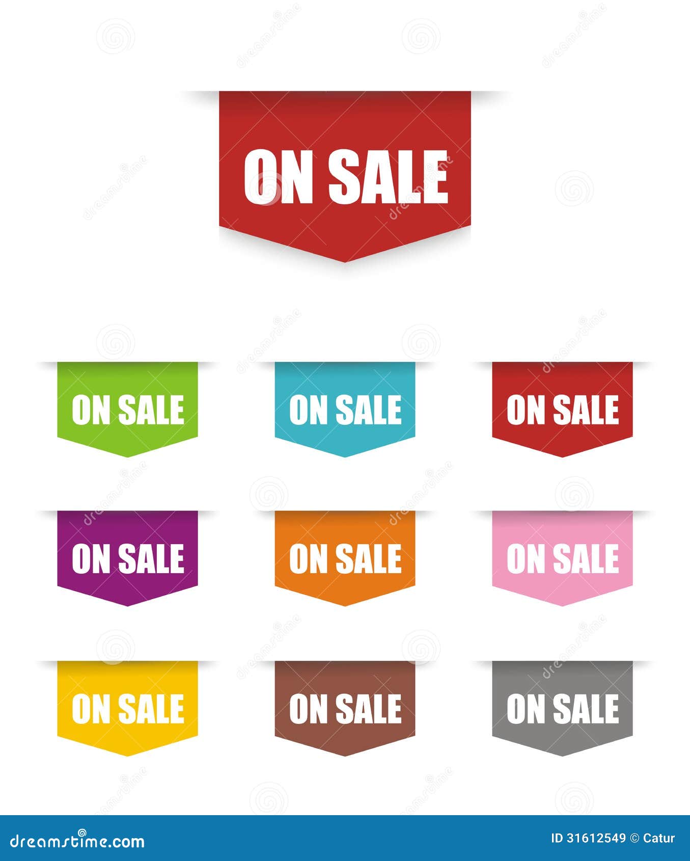 On sale button/ sign stock vector. Illustration of label - 31612549