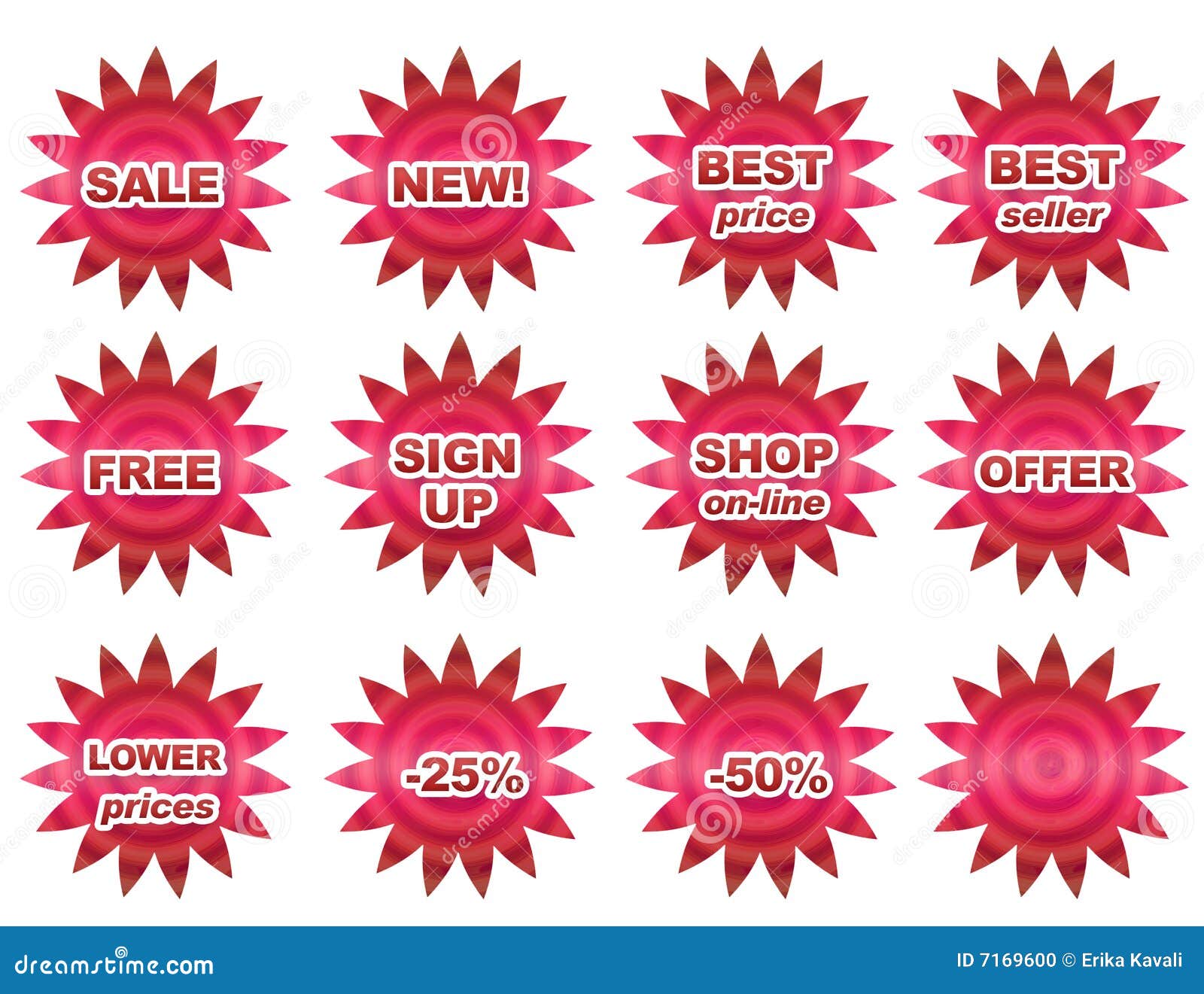 Sale buttons stock illustration. Illustration of button - 7169600