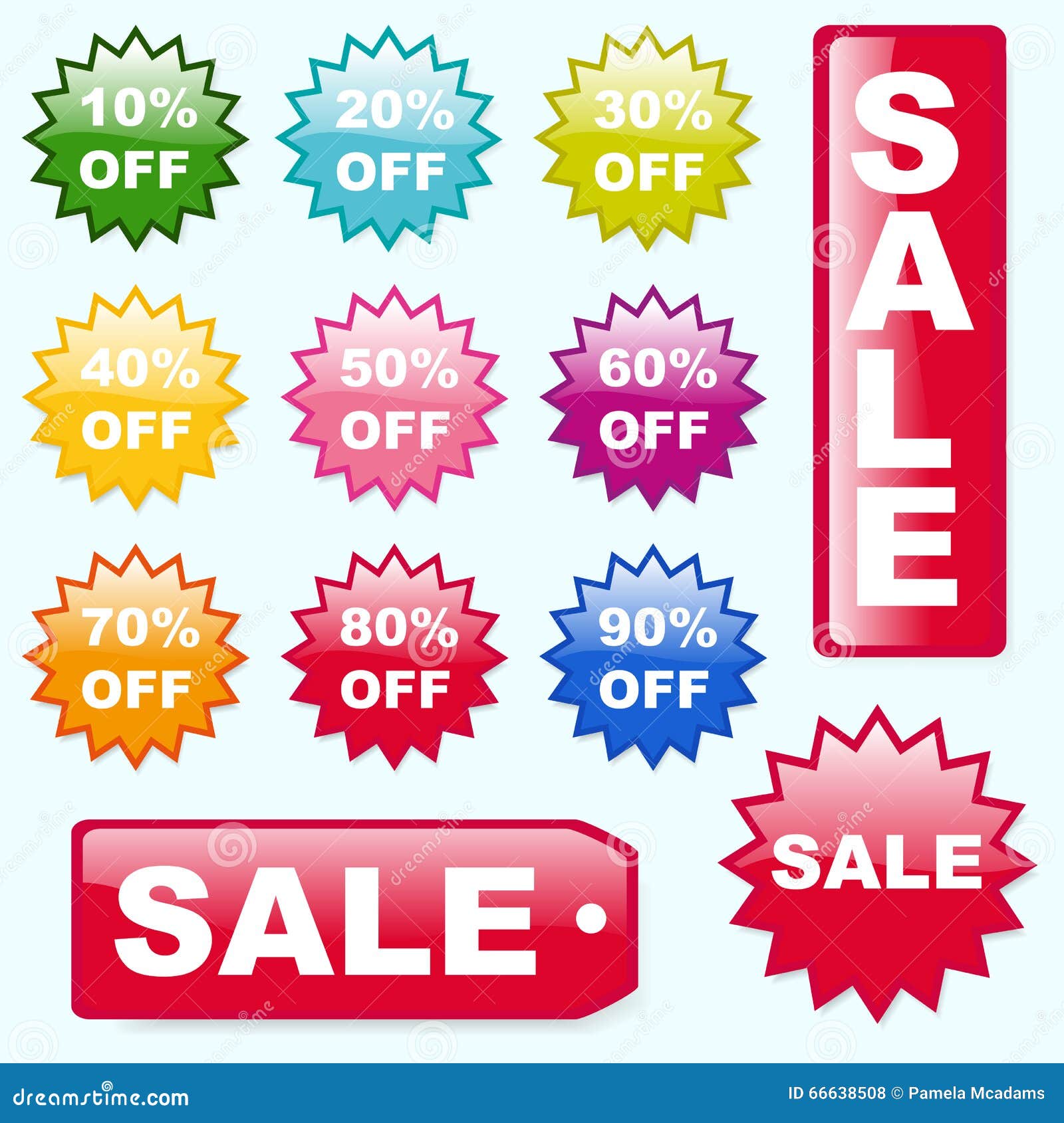 Sale Buttons stock vector. Illustration of collection - 66638508