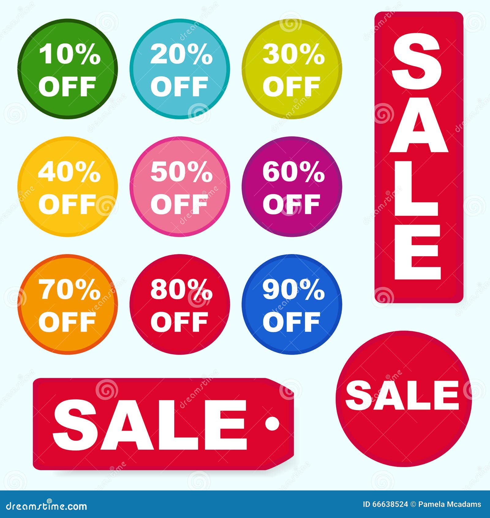 Sale Buttons stock vector. Illustration of round, sale - 66638524