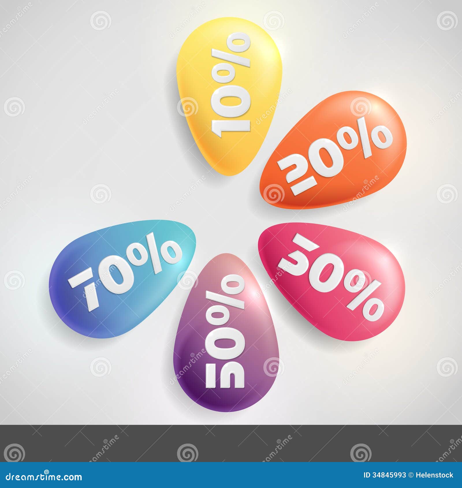 Sale Buttons with Discount. Stock Illustration - Illustration of market ...