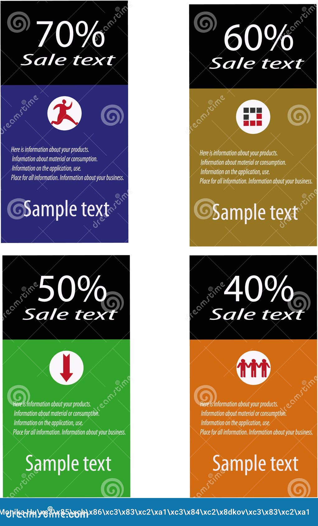 Sale Card stock vector. Illustration of packaging, colors - 18291152