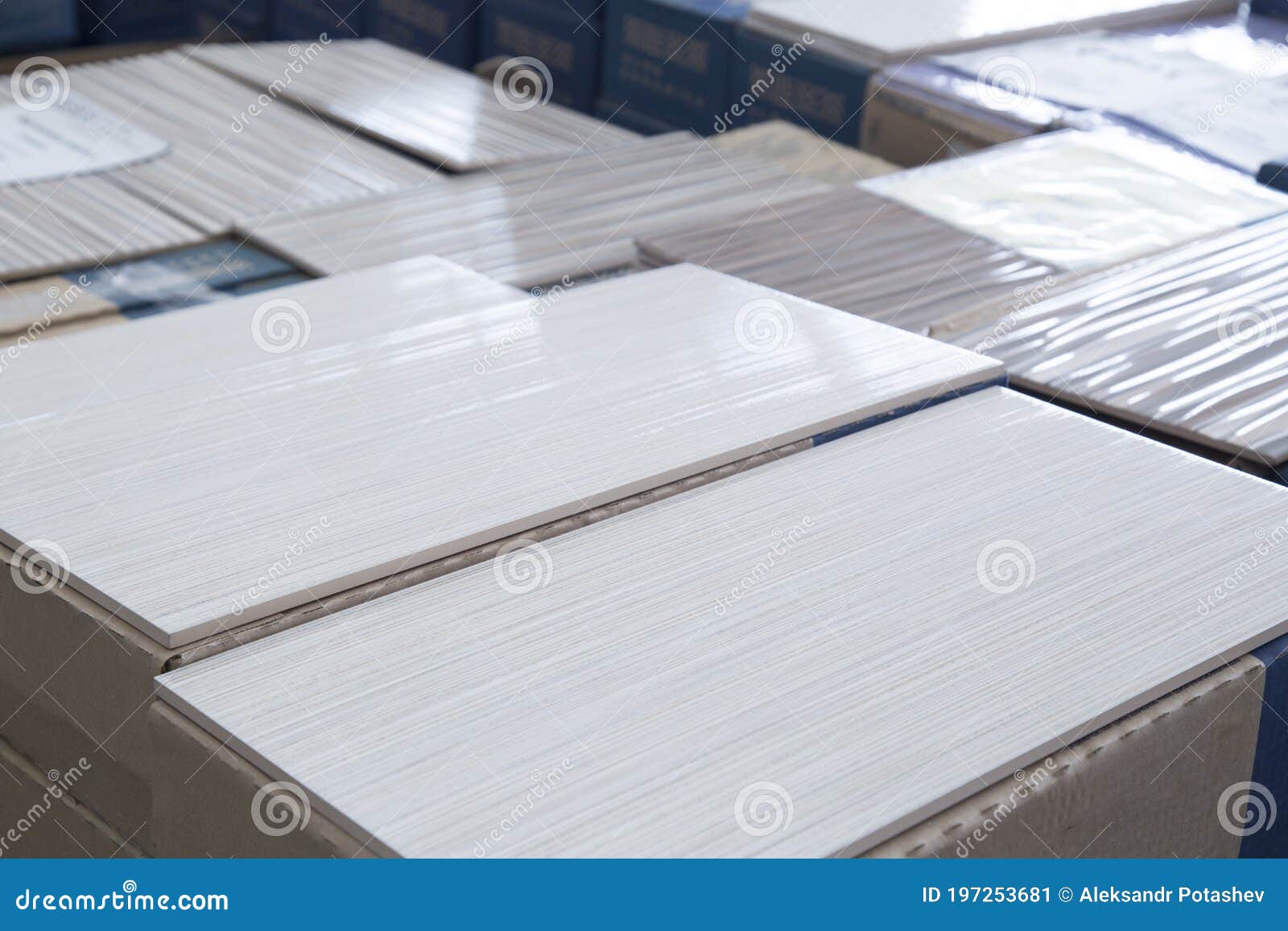 Sale of Ceramic Tiles. Ceramic Tile Store Stock Image - Image of ...