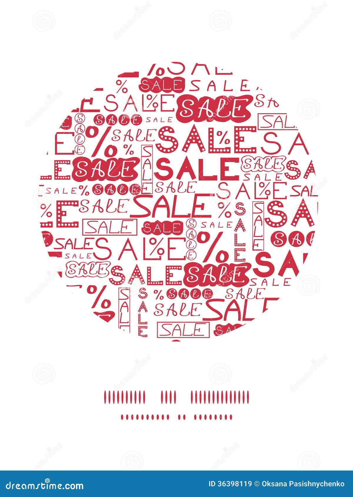 Sale Circle Decor Pattern Background Stock Vector - Illustration of ...