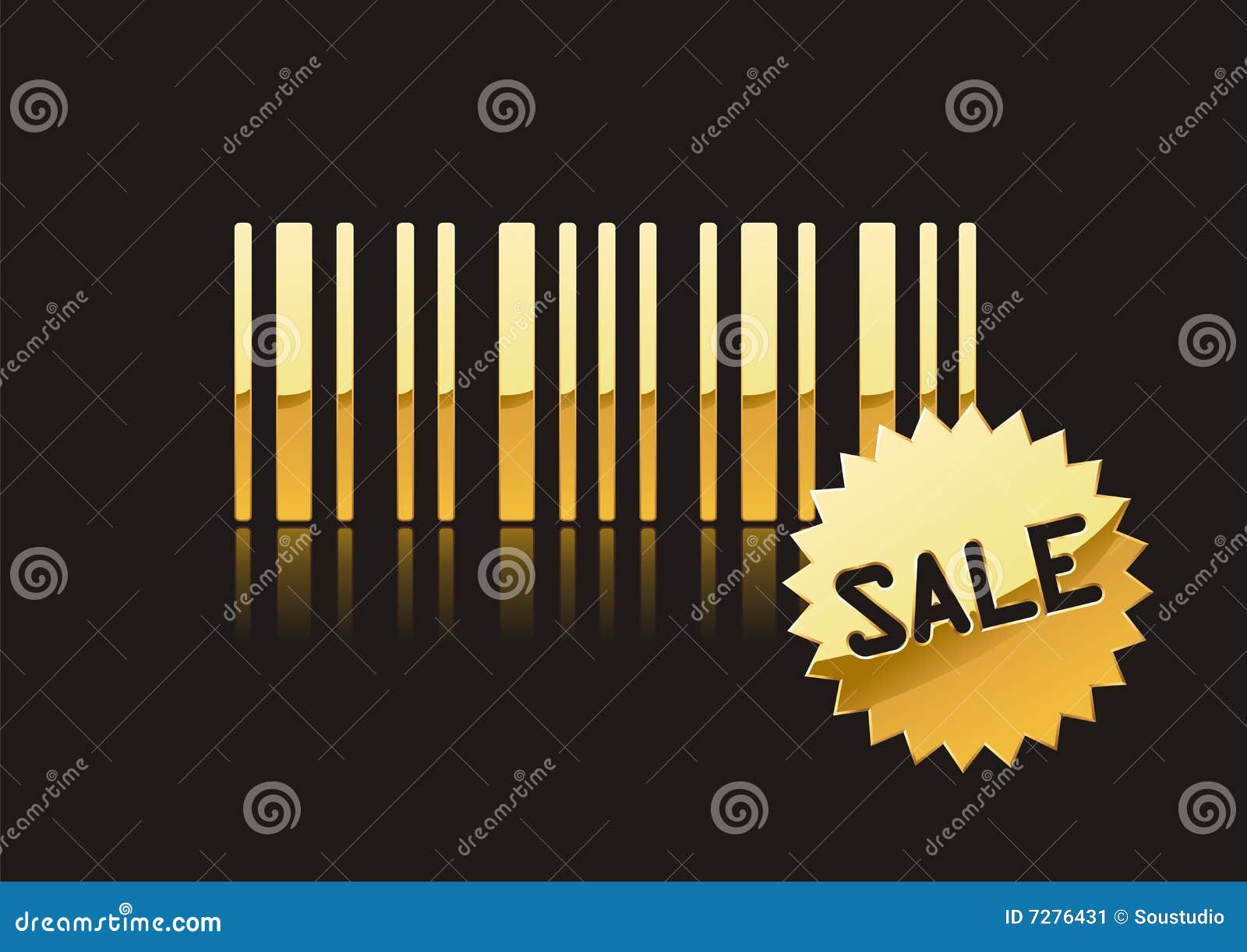 SALE code bar stock vector. Illustration of conceptual - 7276431