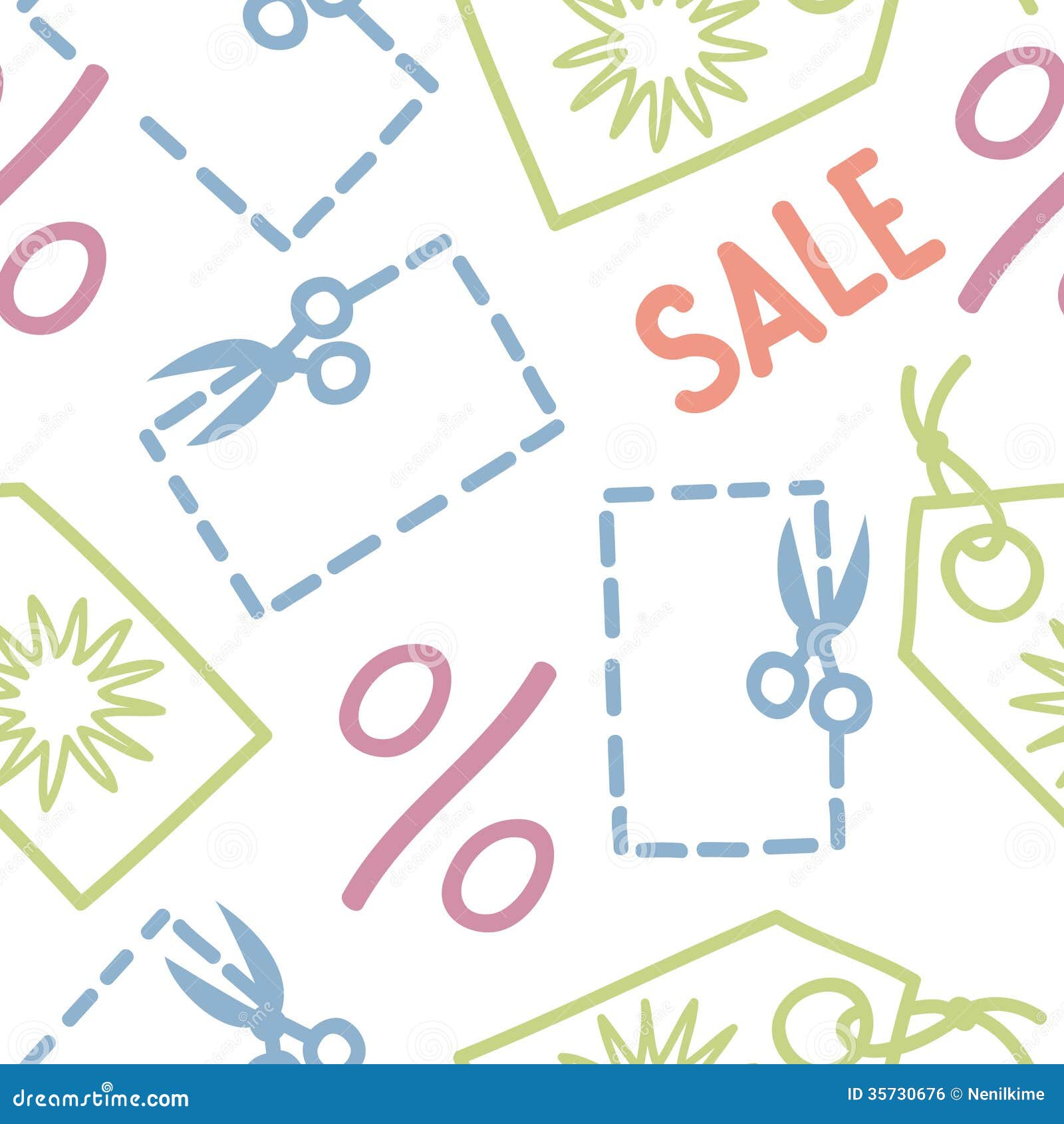Sale colorful pattern. stock vector. Illustration of mark - 35730676