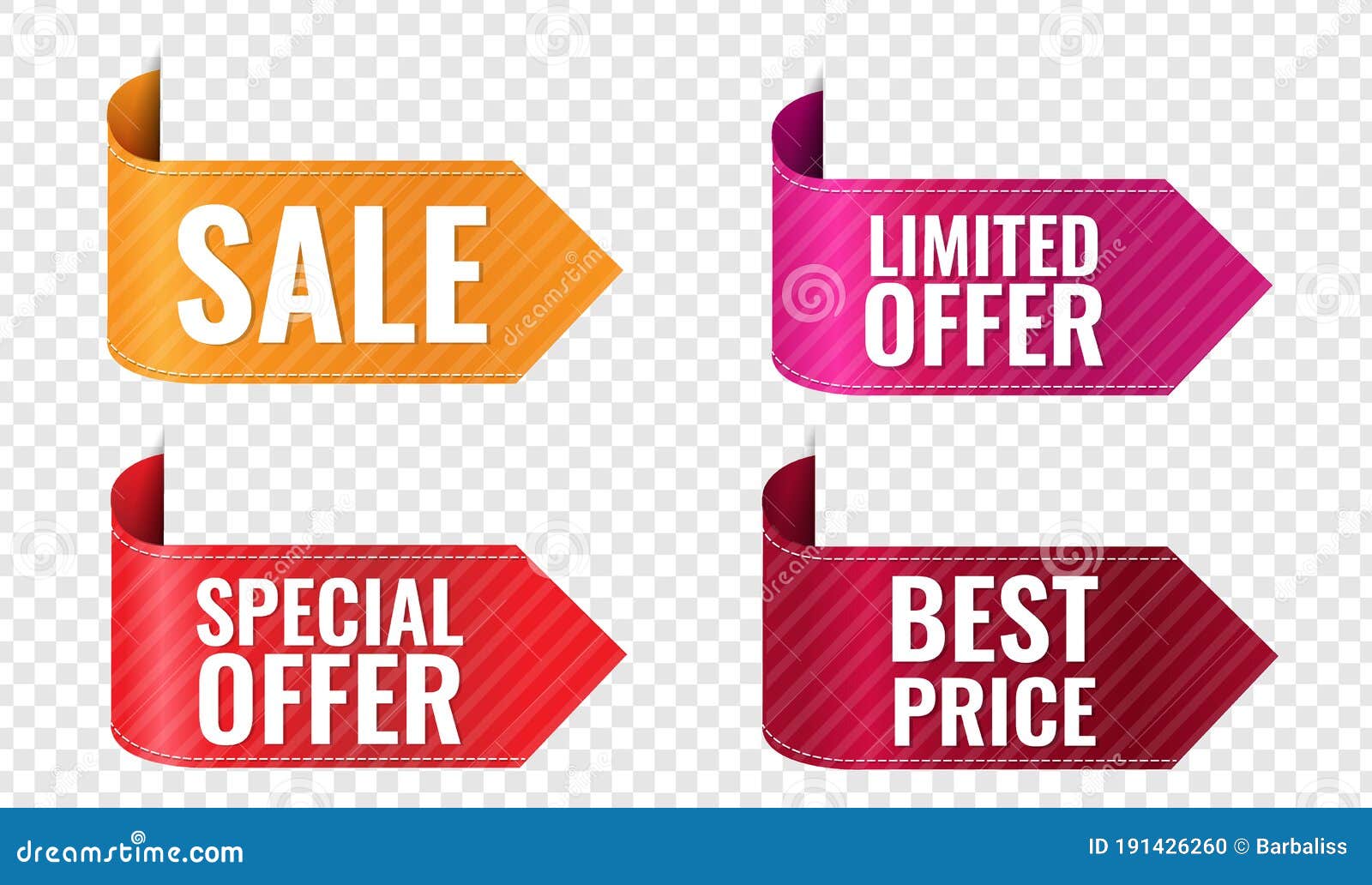 Sale Colorful Ribbon Set Isolated Transparent Background Stock Vector ... Sale Colorful Ribbon Set Isolated Transparent Background Stock Vector ...