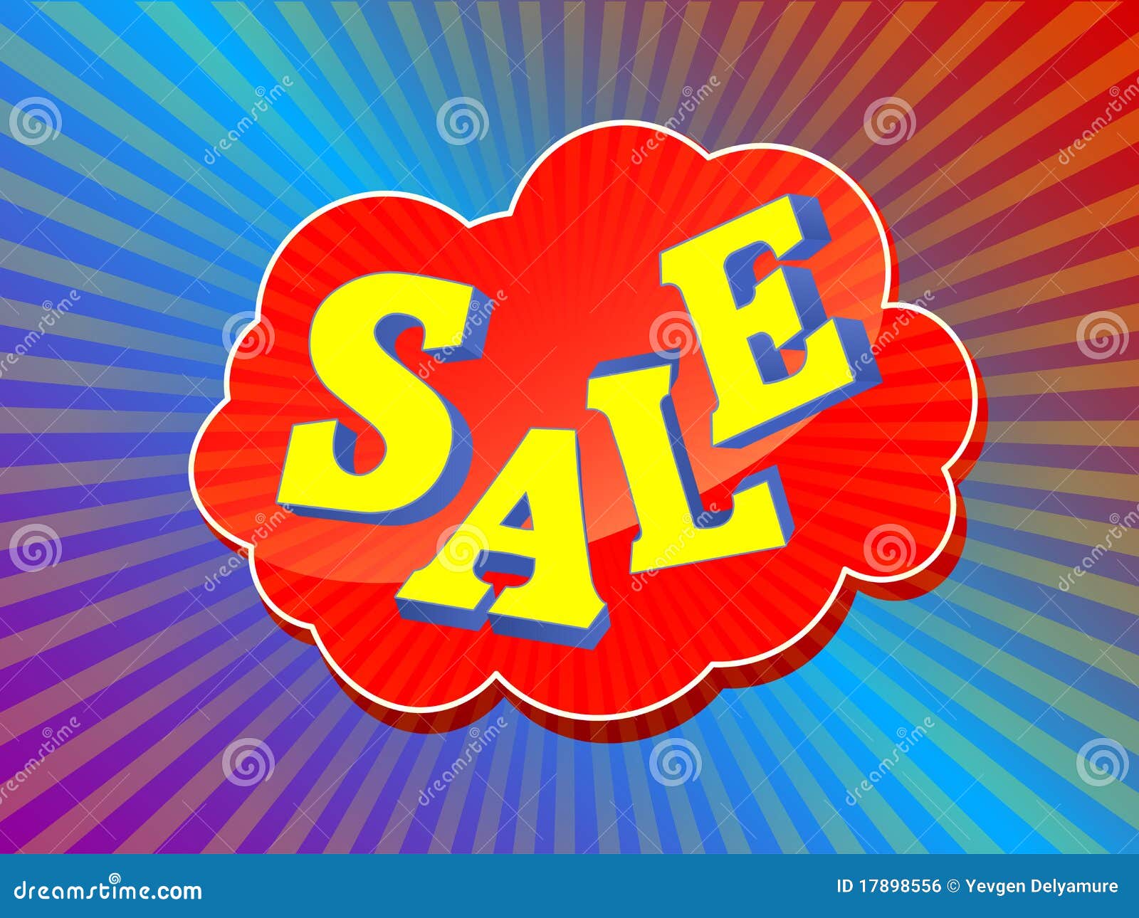 Sale (colorful sign) stock vector. Illustration of background - 17898556