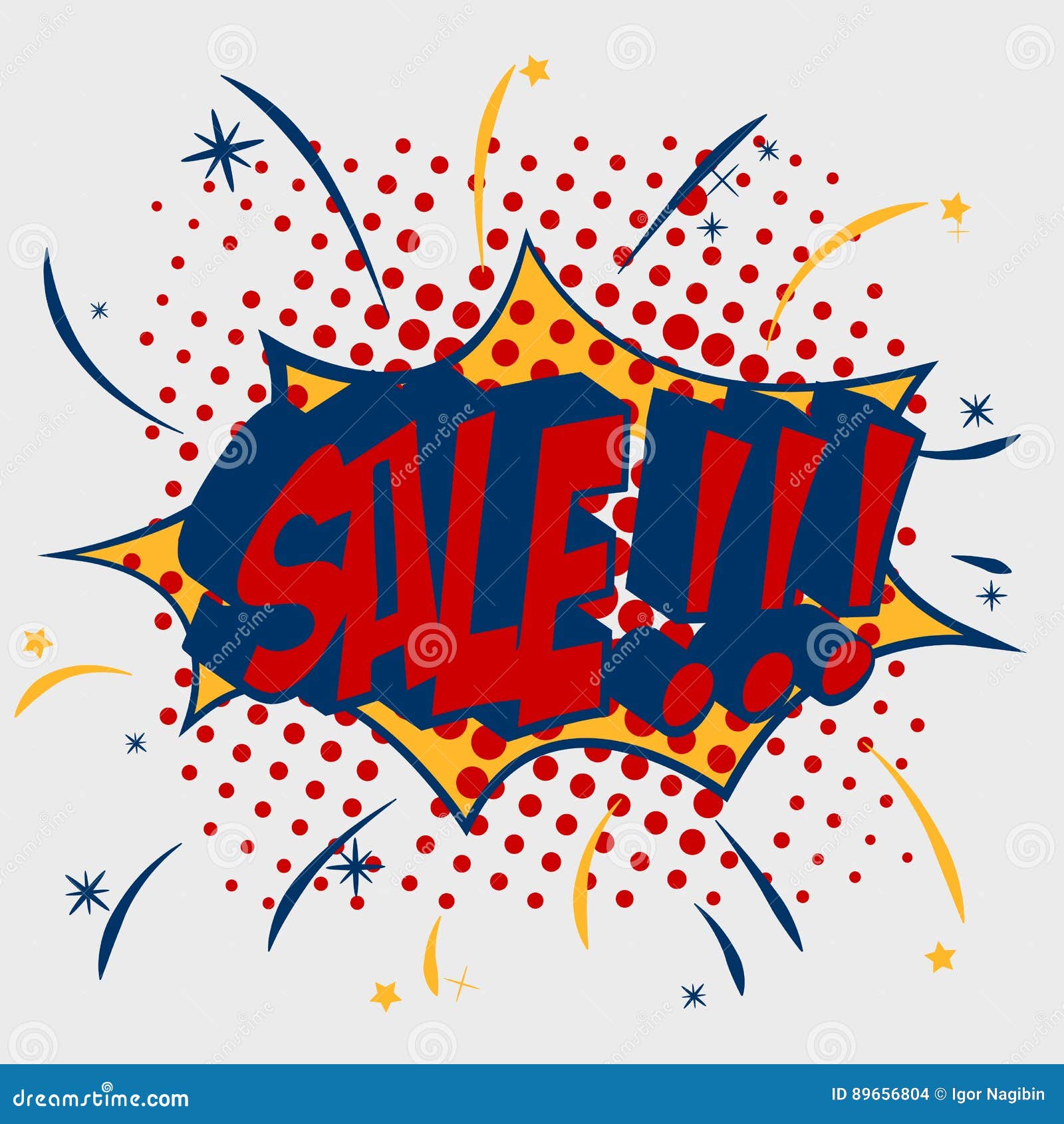SalE Comic Book Bubble Text Stock Vector - Illustration of market ...