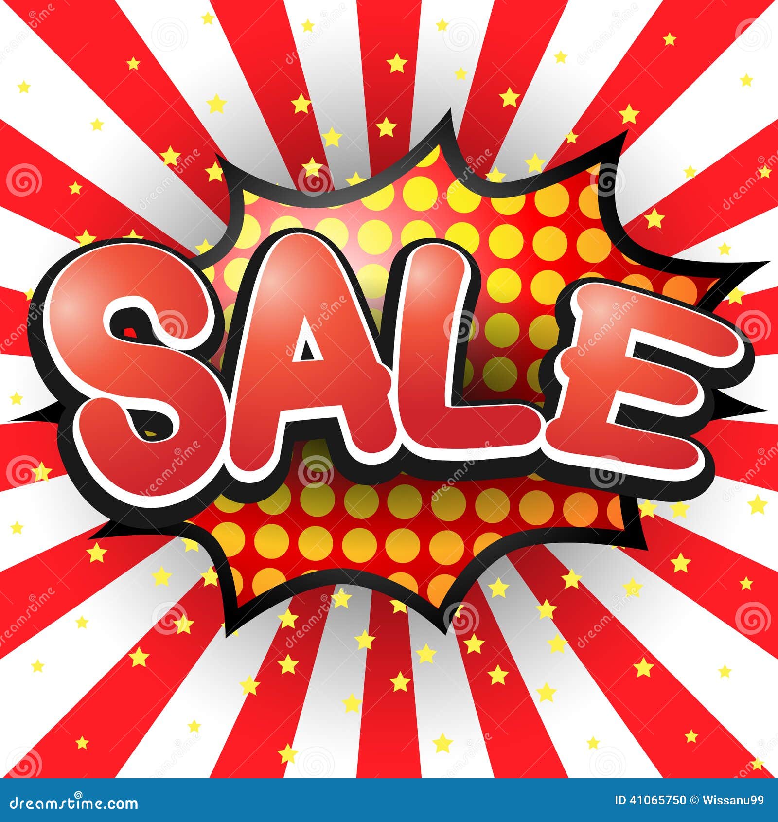 Sale. Comic Speech Bubble stock vector. Illustration of fonts - 41065750