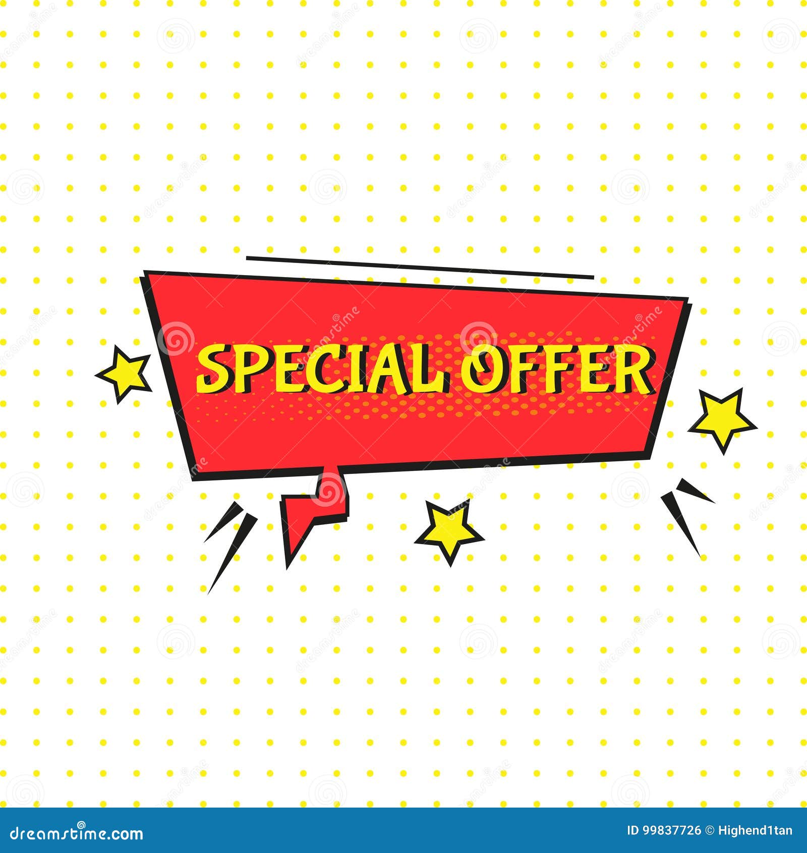 Sale Comic Text Speech. Promo Bubble Phrase Stock Illustration ...