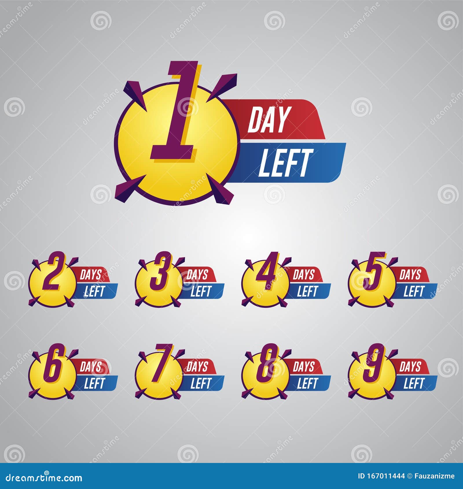 Sale Countdown Badges, Banner Design Template Stock Vector ...