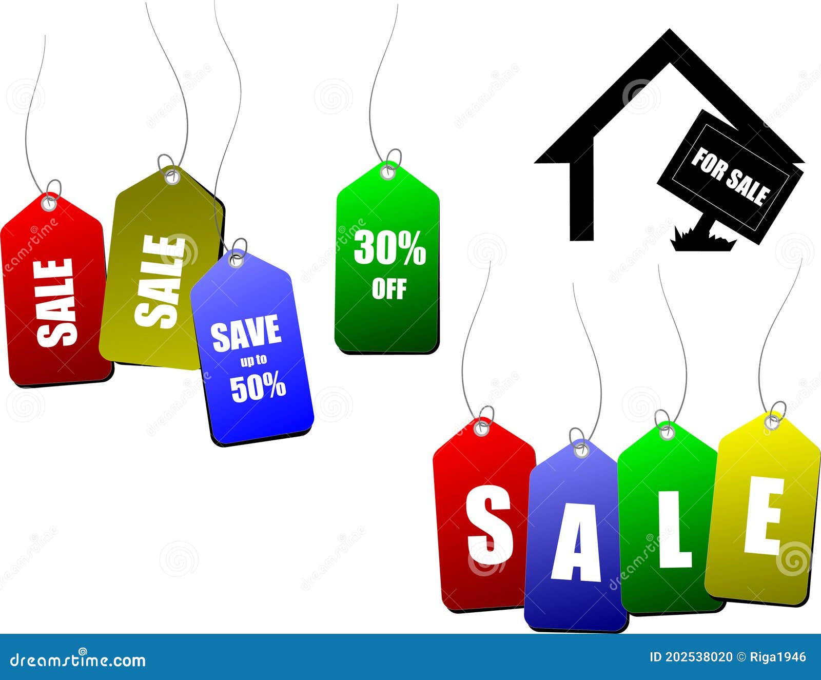 Sale Coupons. Vector Illustration Stock Vector - Illustration of ...