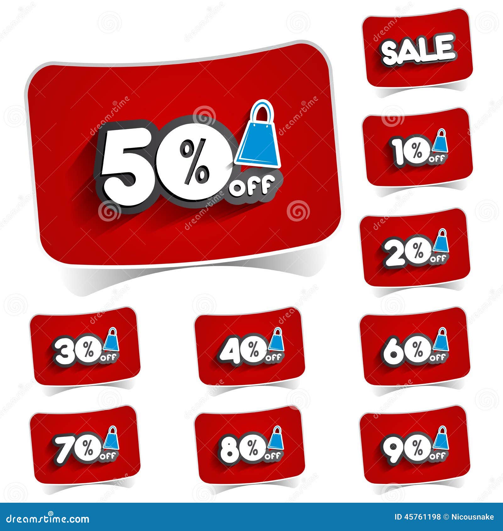 Sale stock vector. Illustration of sale, price, percent - 45761198
