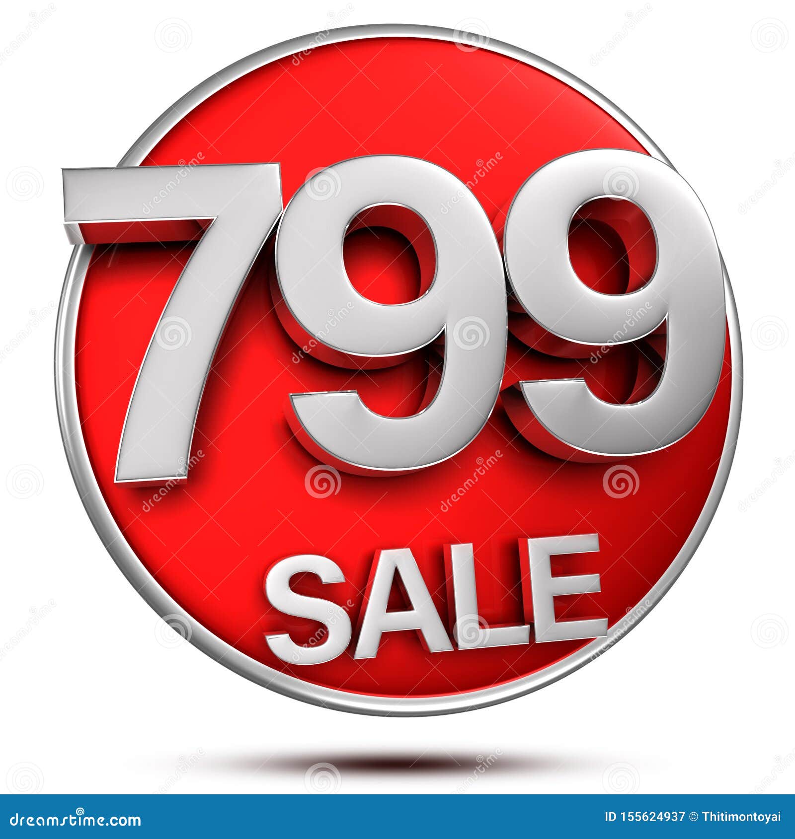 799 sale 3d. stock illustration. Illustration of font - 155624937
