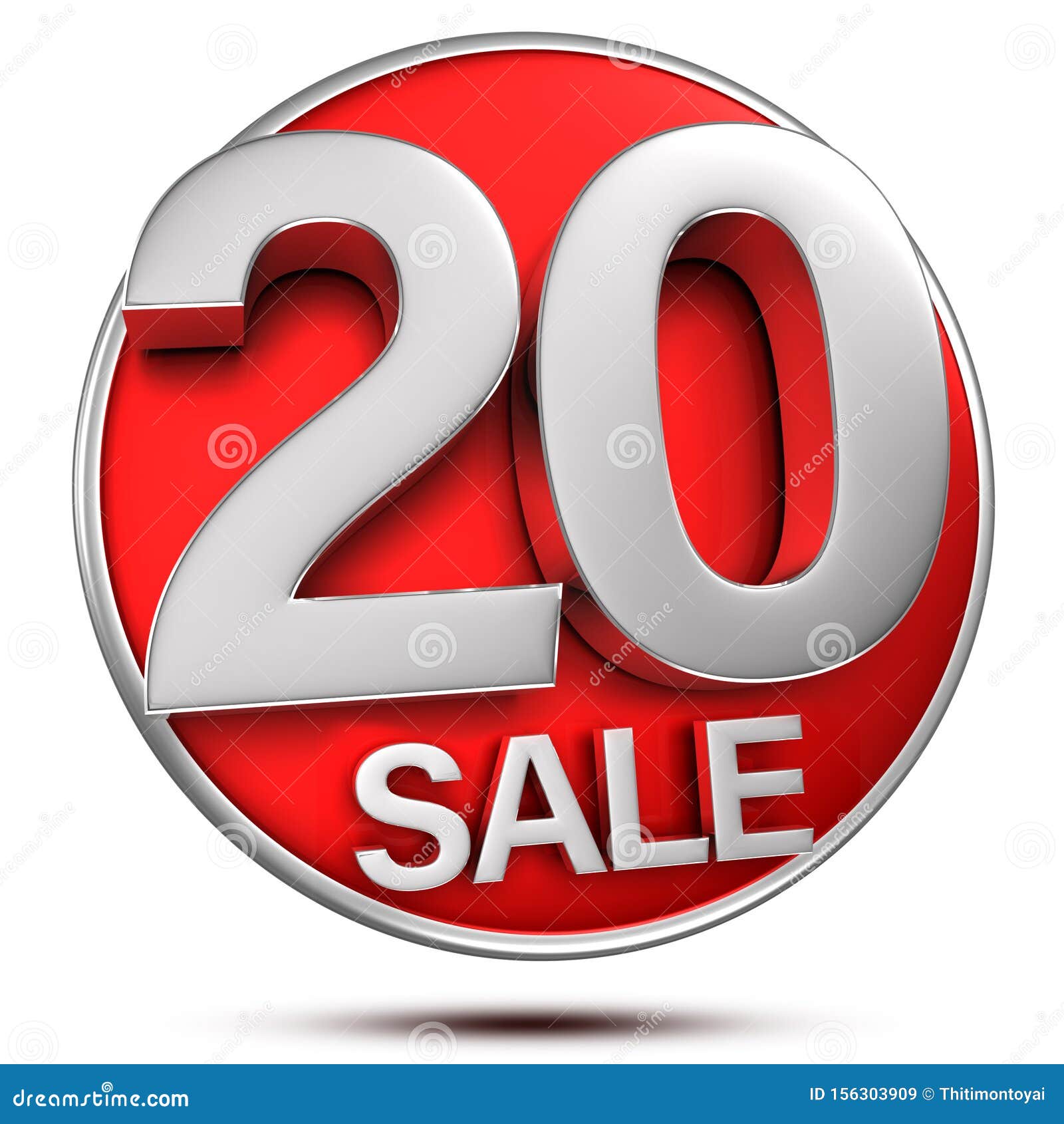20 sale 3d. stock illustration. Illustration of price - 156303909