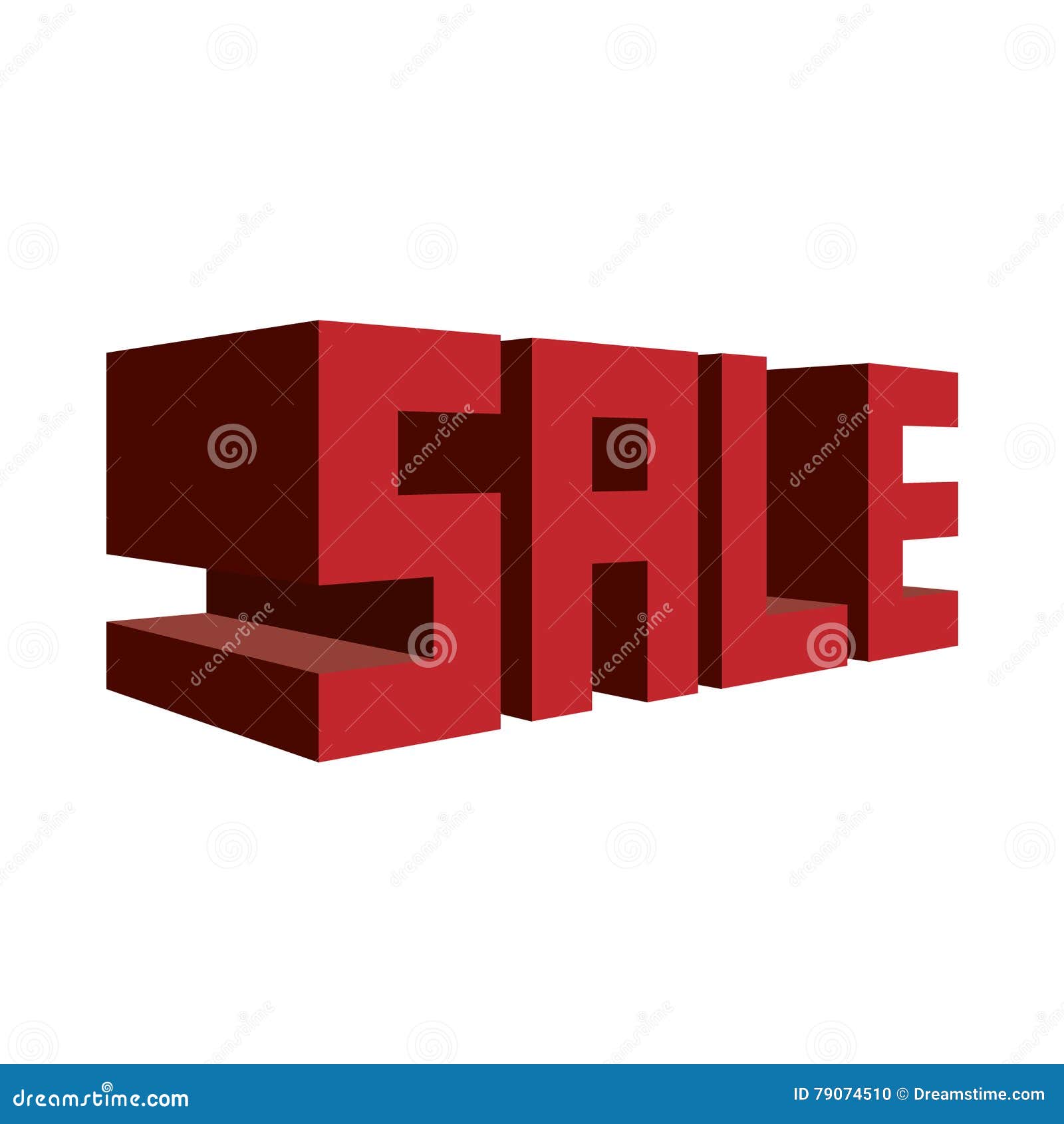 Sale 3d vector sign stock vector. Illustration of commerce - 79074510