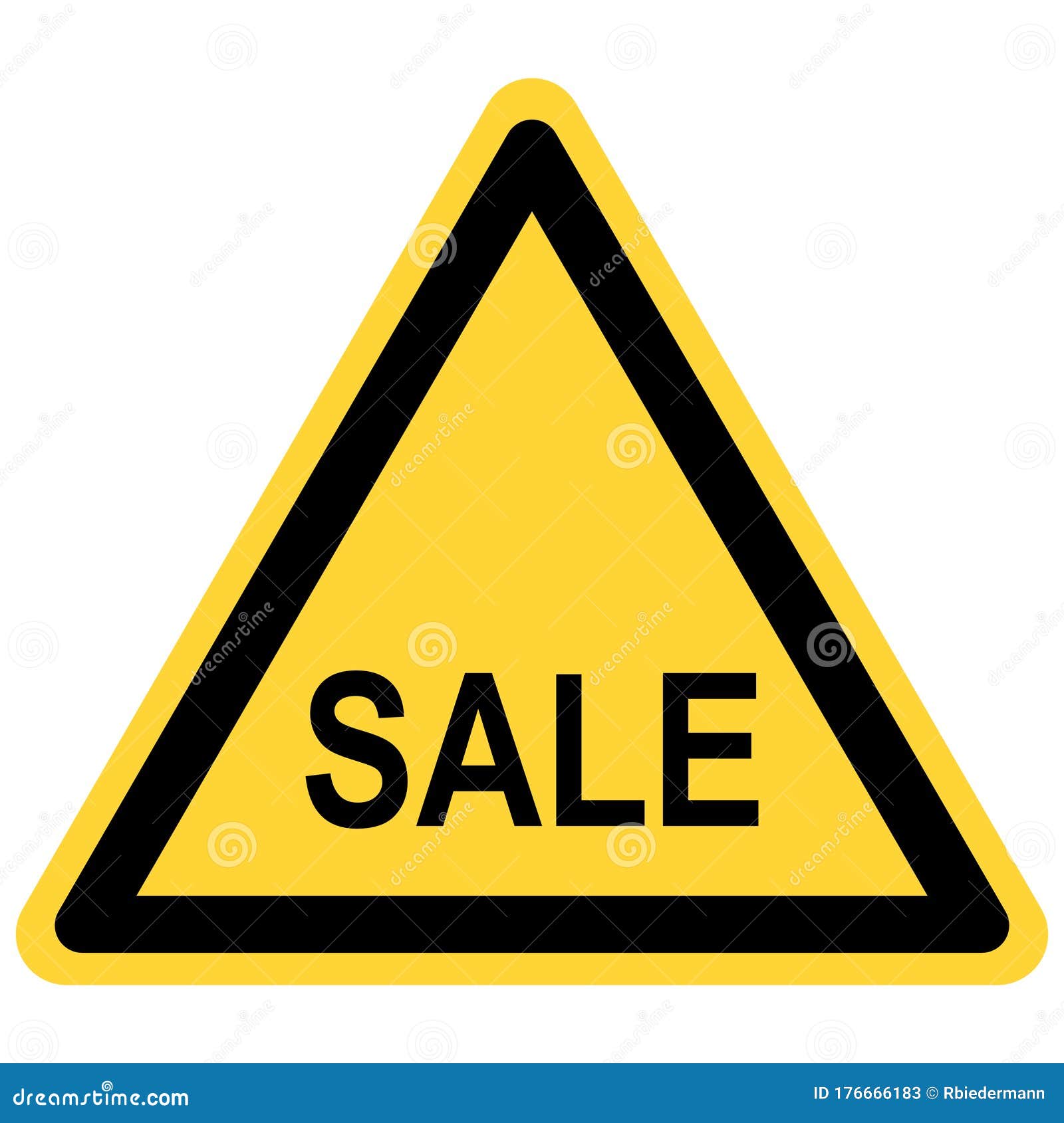 Sale and danger sign stock vector. Illustration of danger - 176666183