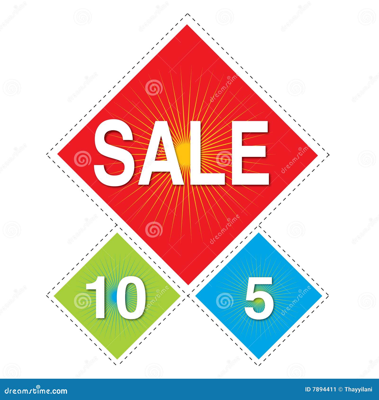 Kite Retail Price Tags Vector Illustration | CartoonDealer.com #71910600