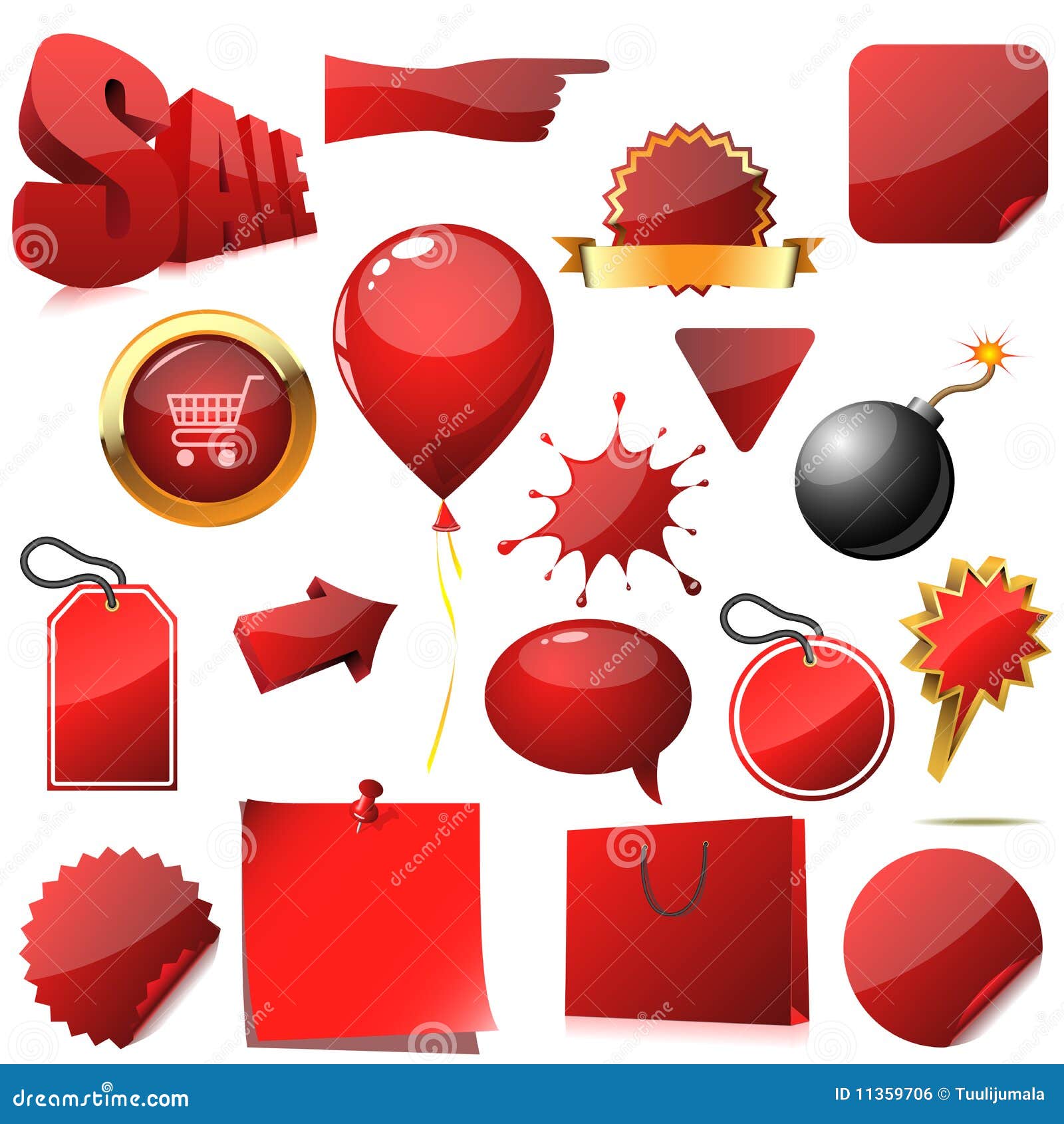 Sale design elements stock vector. Illustration of business - 11359706