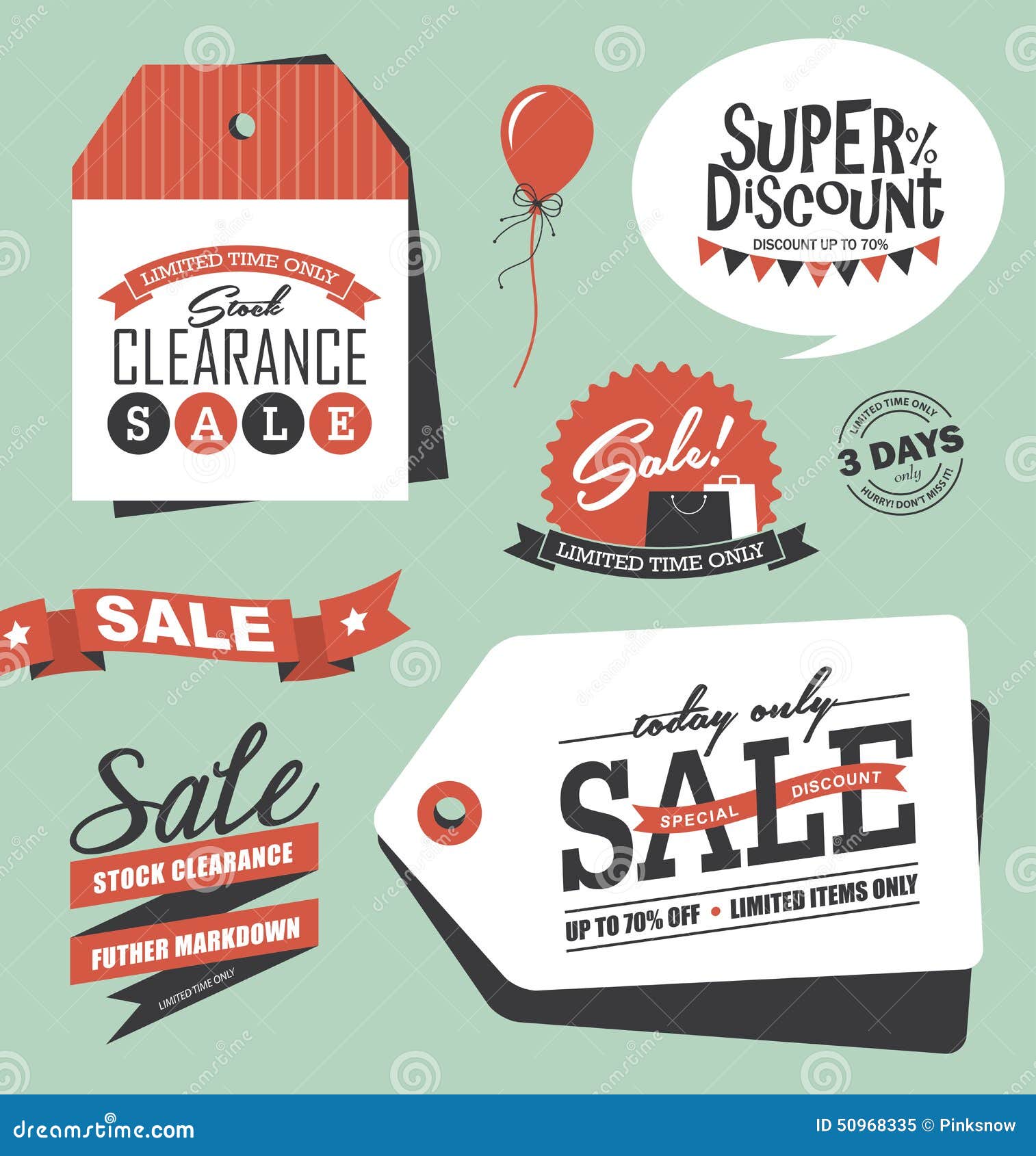 Sale design elements stock vector. Illustration of design - 50968335