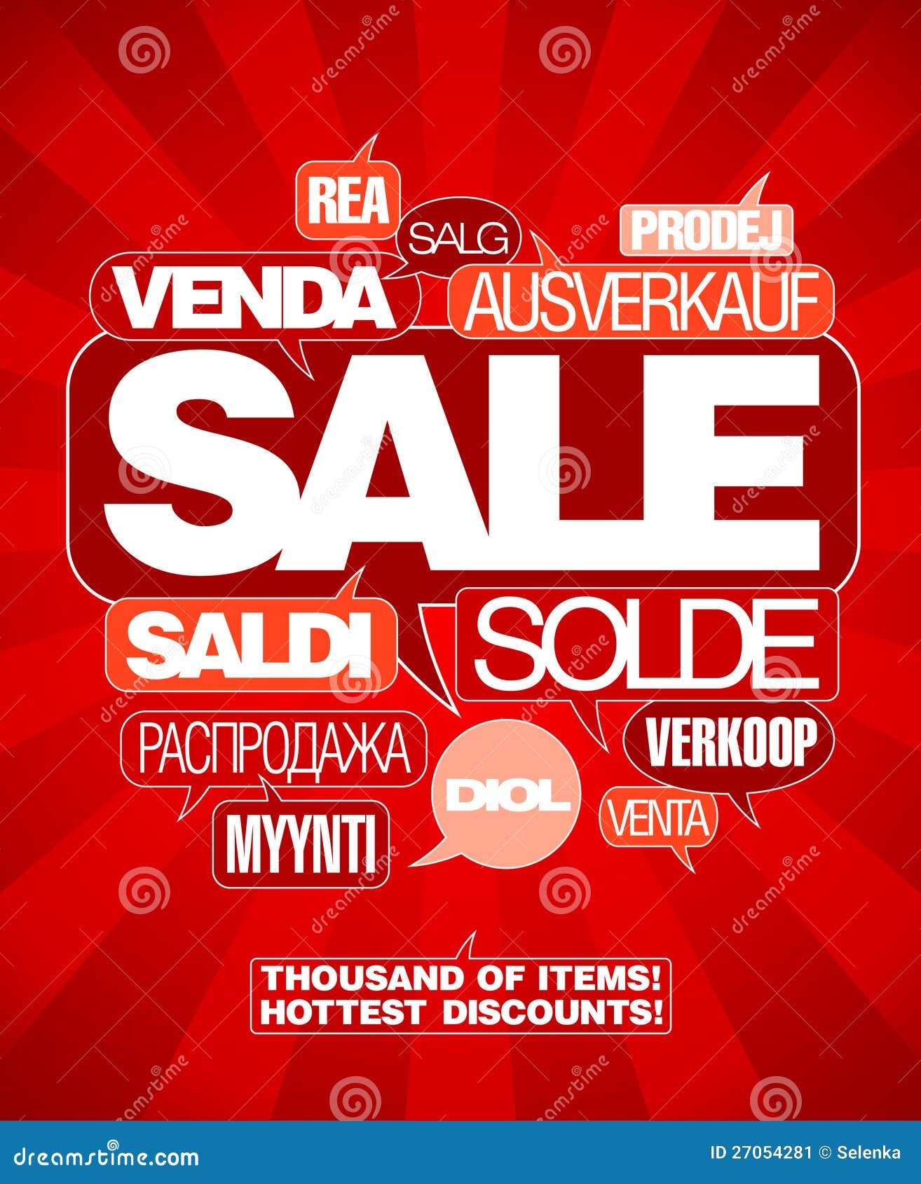Sale design template. stock vector. Illustration of mega - 27054281