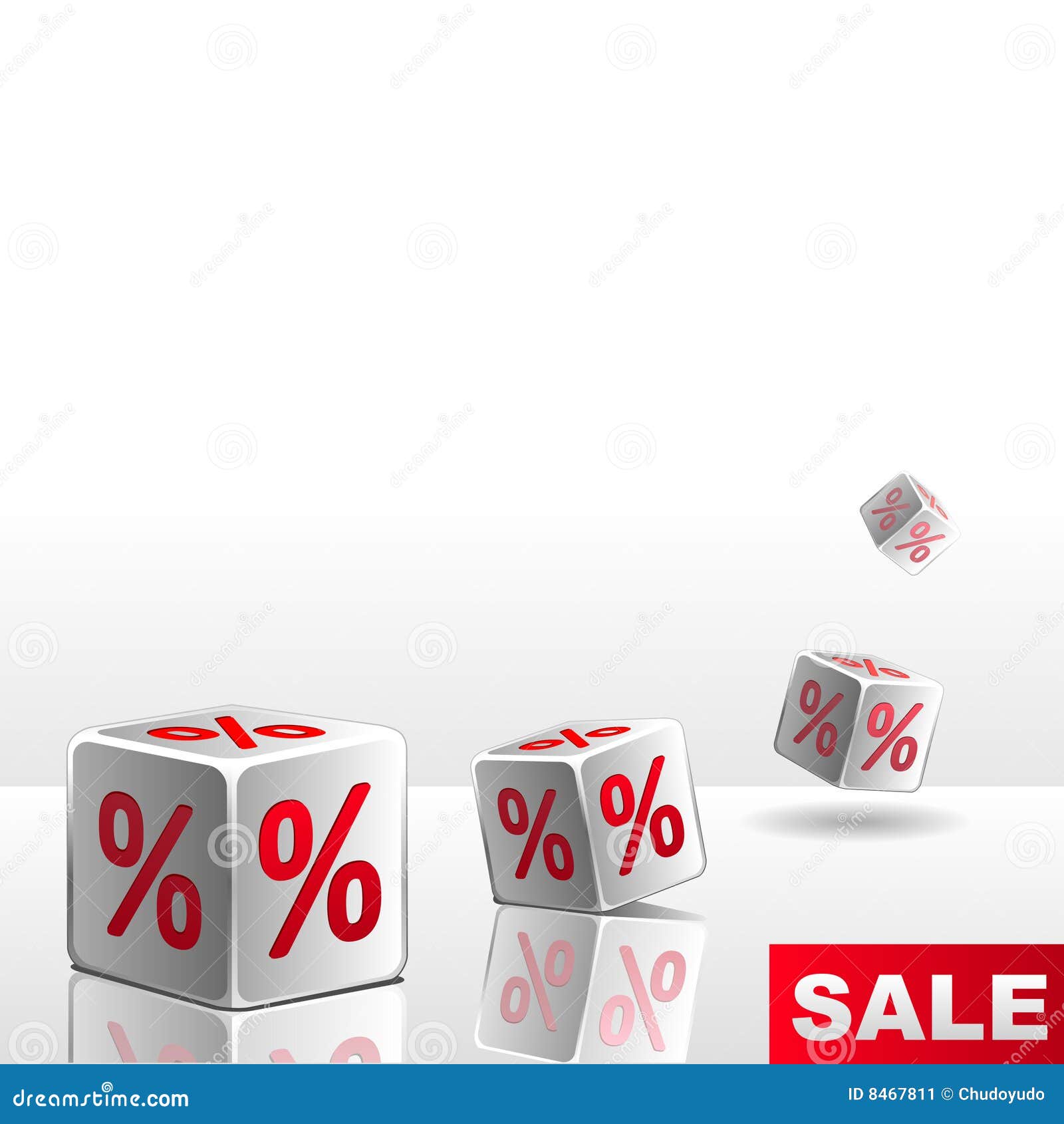 Sale dice stock vector. Illustration of financial, discount - 8467811