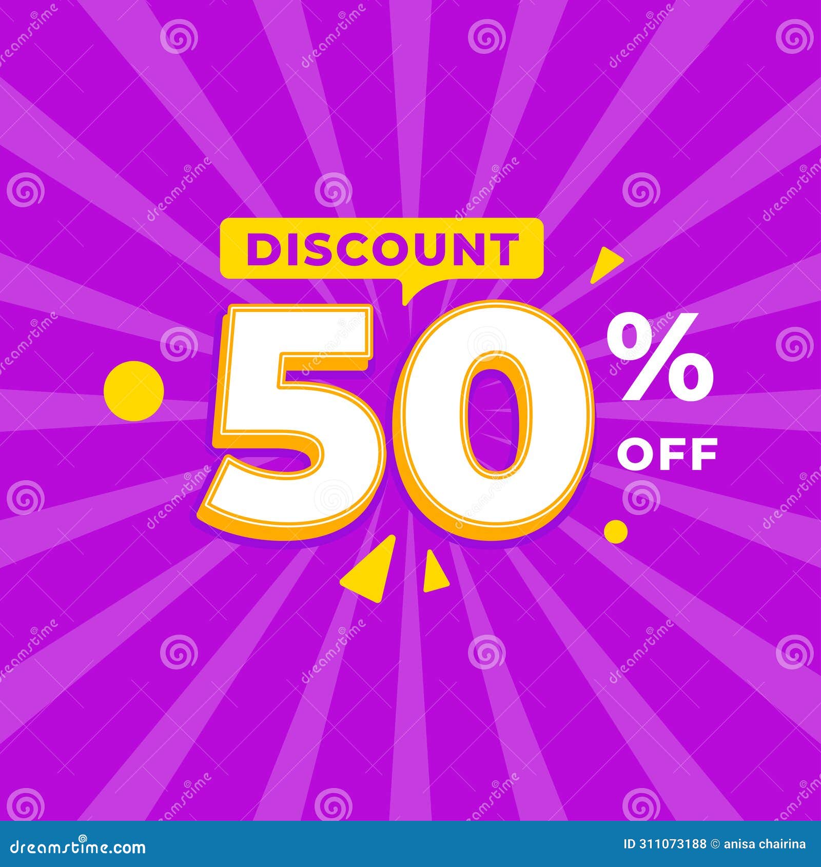 50 Sale Discount Collection Set Design Stock Illustration ...