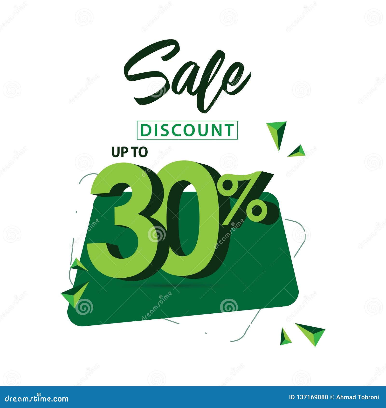 Sale Discount Up To 30 Vector Template Design Illustration Stock Vector ...