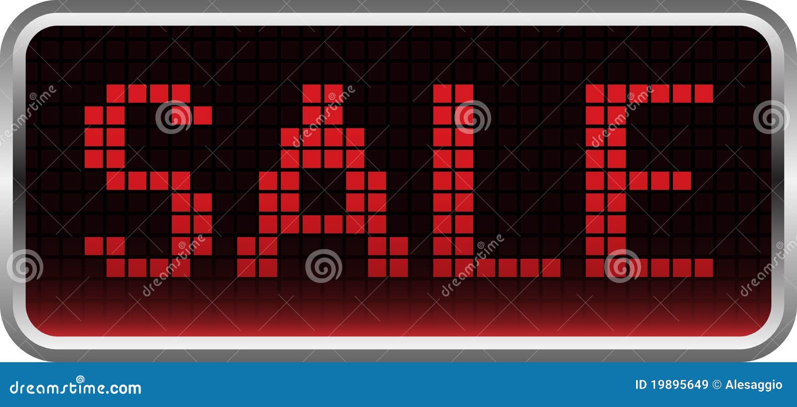 Sale display stock vector. Illustration of white, light - 19895649