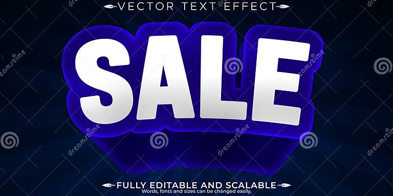 Sale Editable Text Effect, Editable Discount and Offer Text Style Stock ...