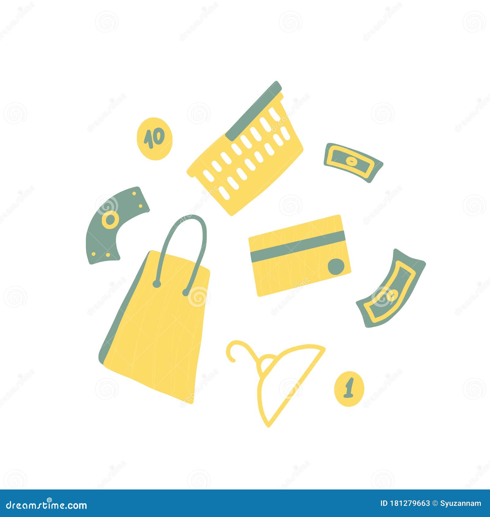 Sale Emblem. Retail Symbols in Round Composition Stock Vector ...