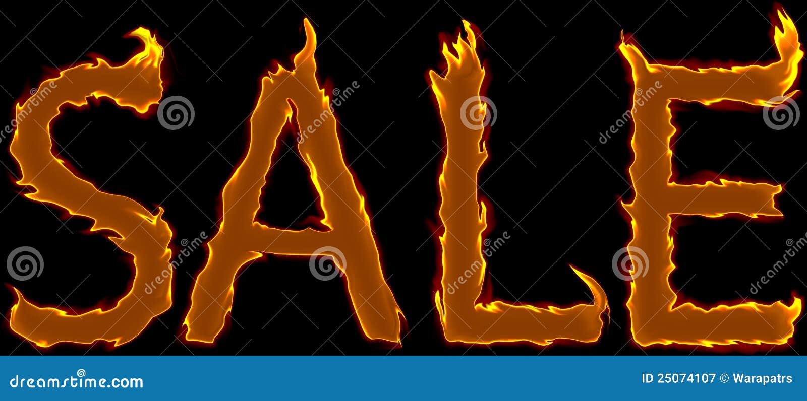Sale_fire_text stock illustration. Illustration of sale - 25074107