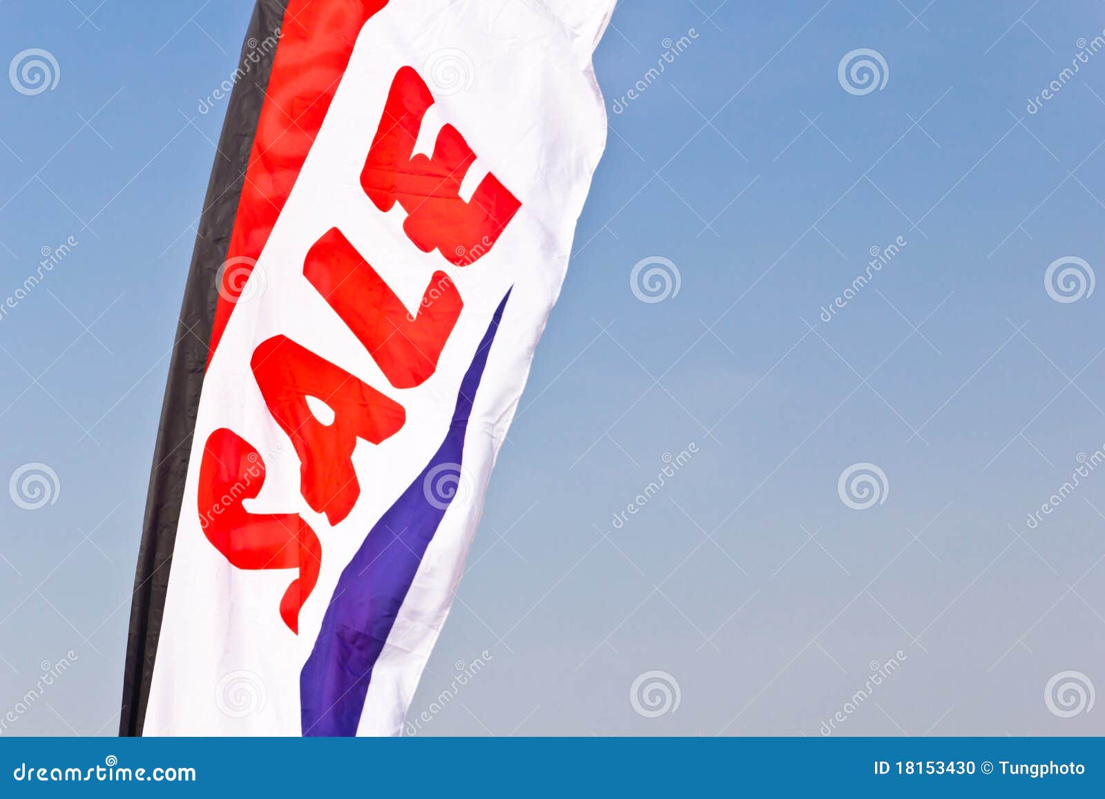 Sale flag flying stock photo. Image of internet, flying - 18153430