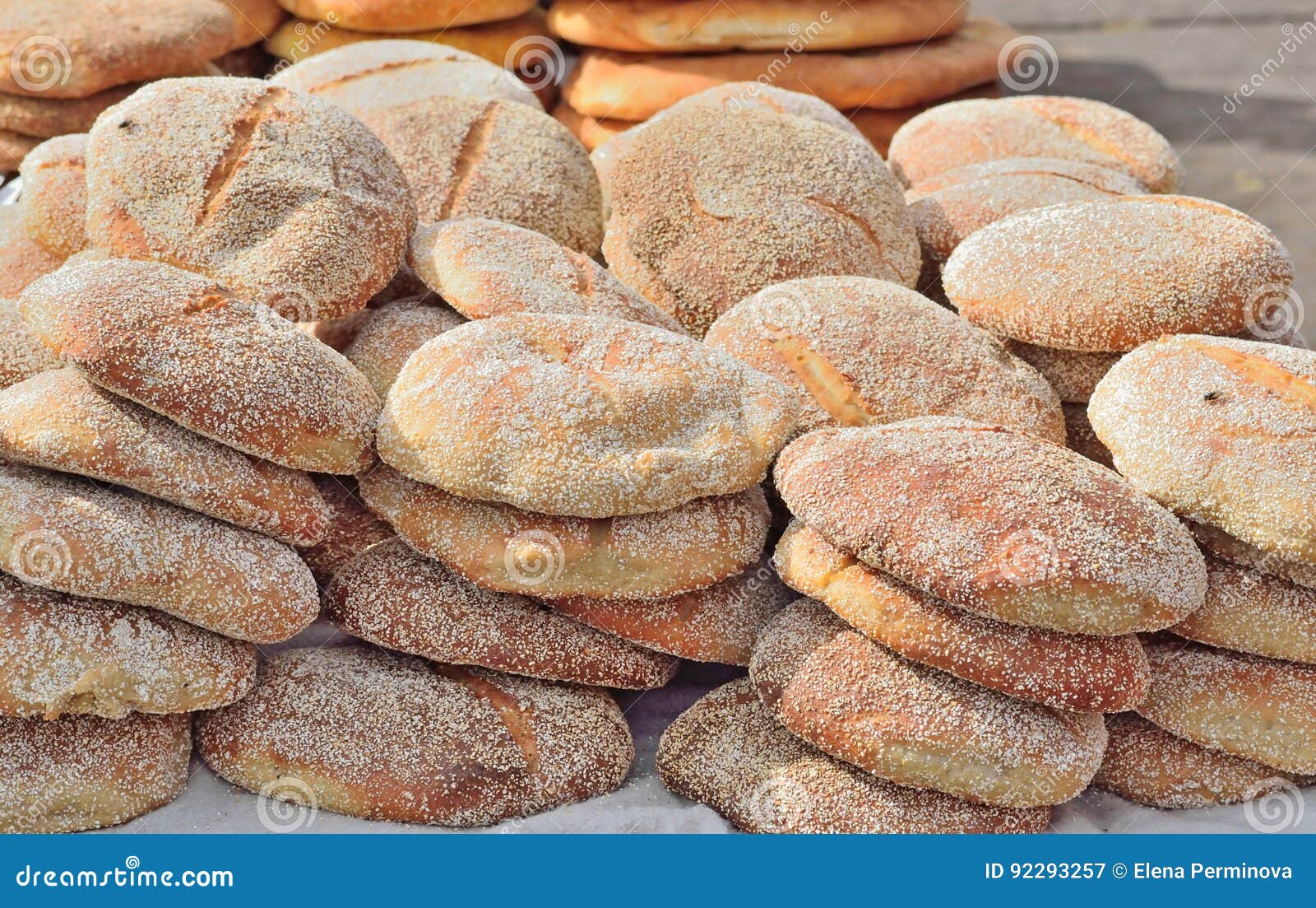 Sale of Fresh Bread on the Market Stock Image - Image of labor, fresh ...