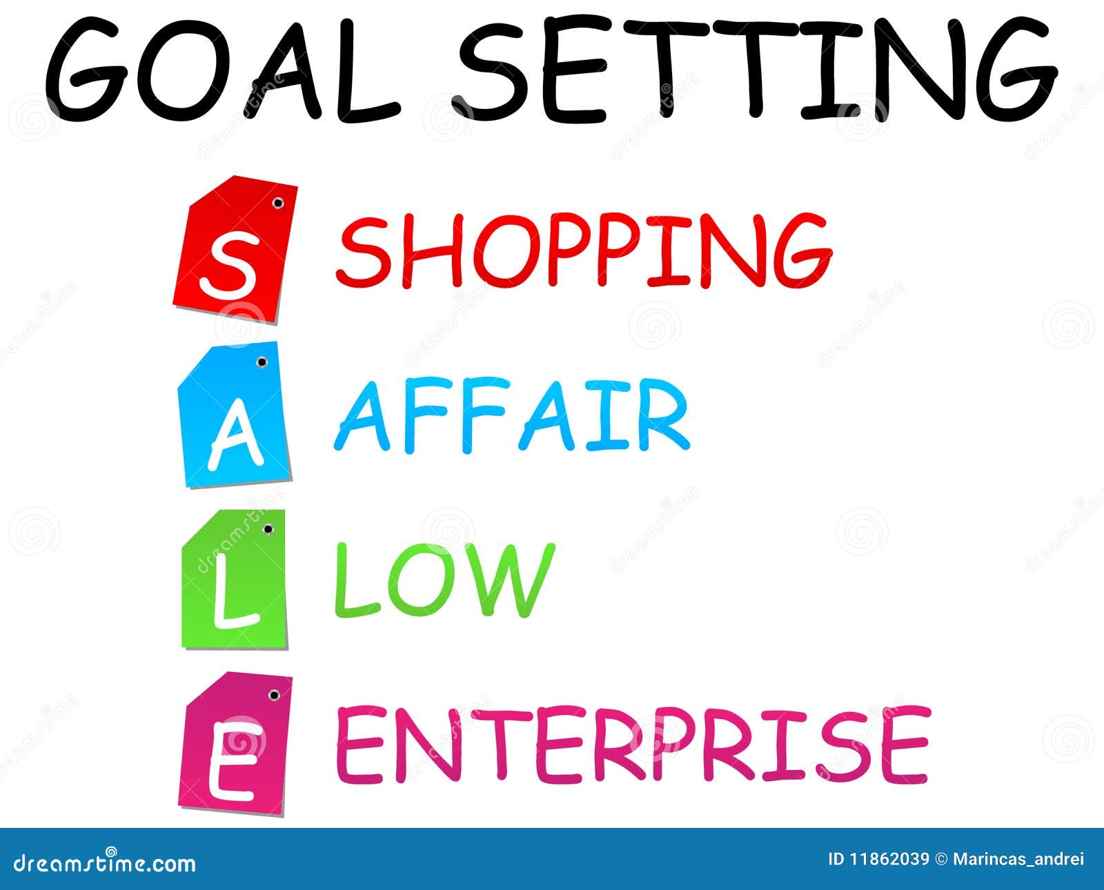 Sale goal setting stock vector. Illustration of intelligence - 11862039