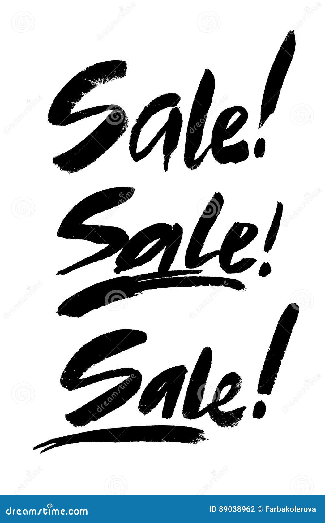 Sale Hand Lettering Design Template. Typography Vector Background ...