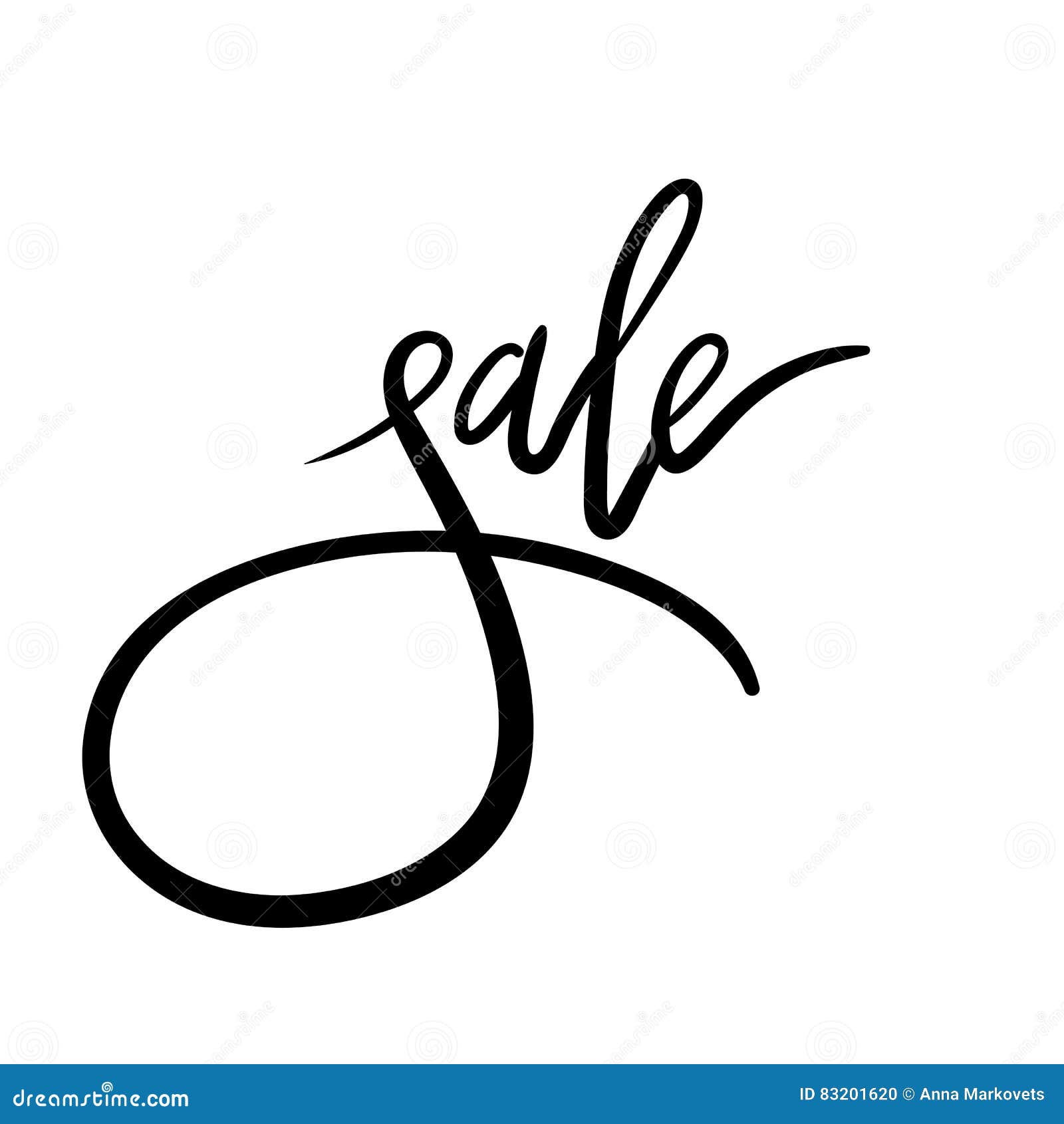 Sale Hand Lettering. Modern Calligraphy Stock Vector - Illustration of ...